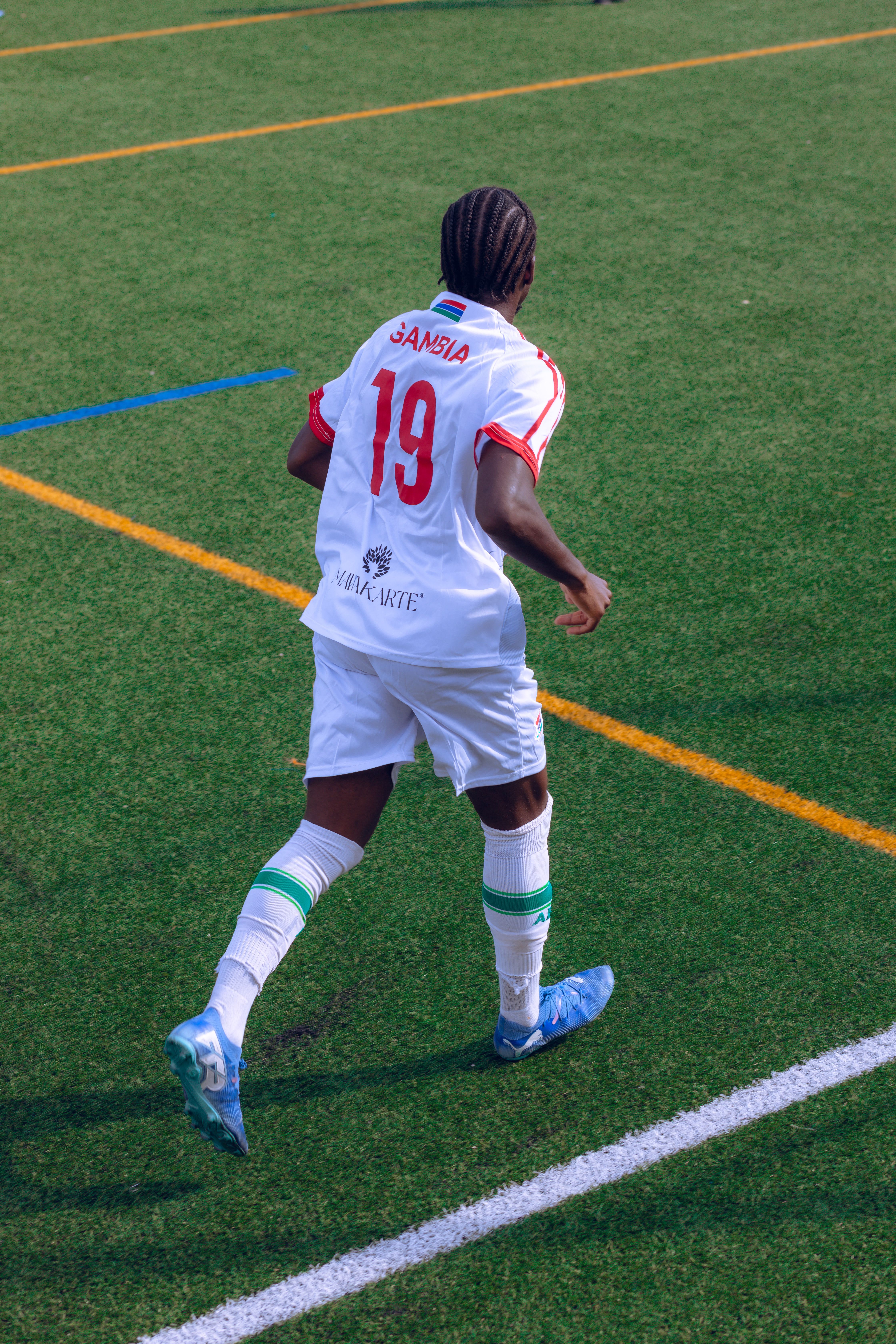 Soccer Player on Field with Number 19 Jersey · Free Stock Photo