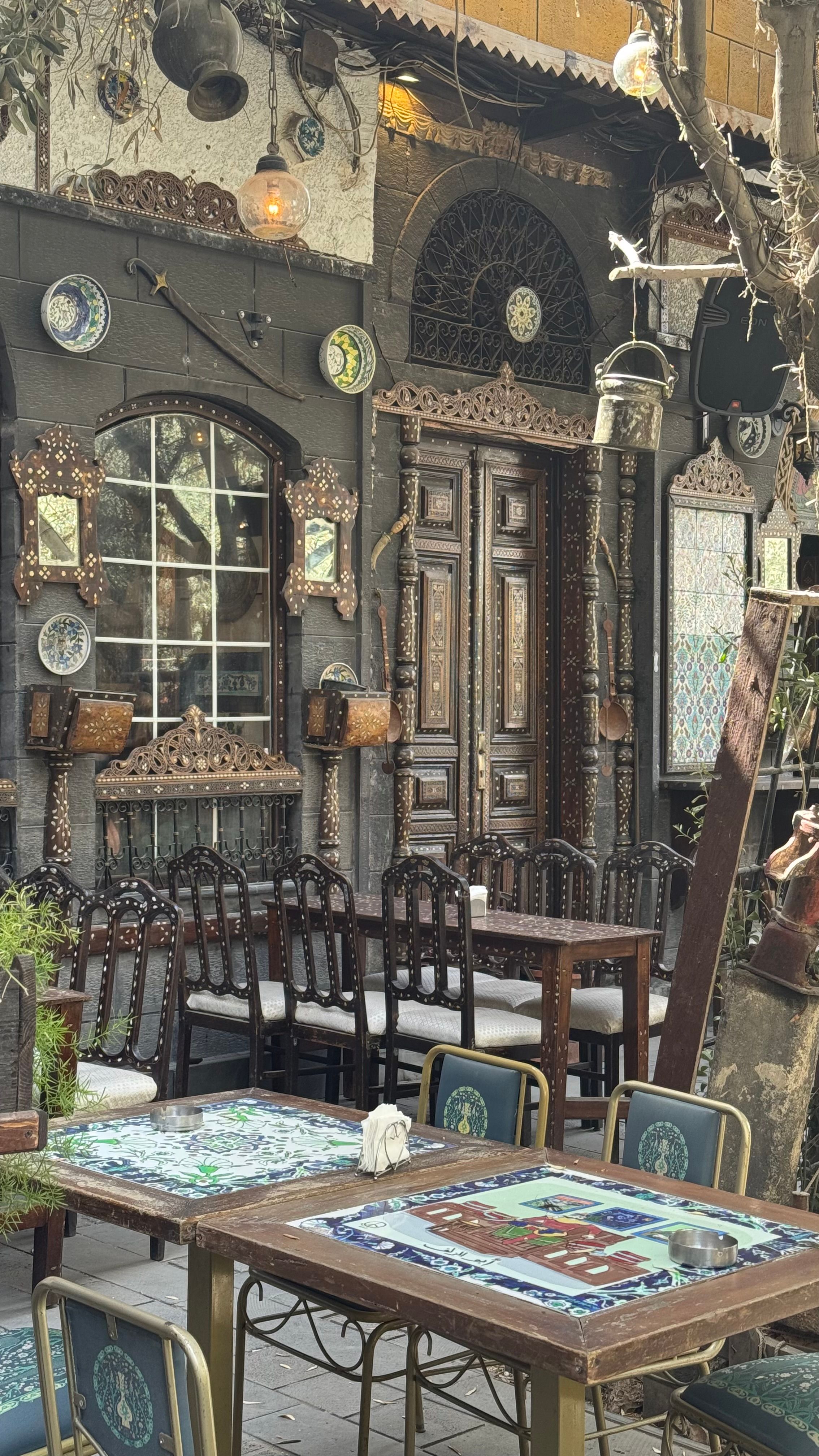 Charming Damascus Outdoor Cafe Decor · Free Stock Photo