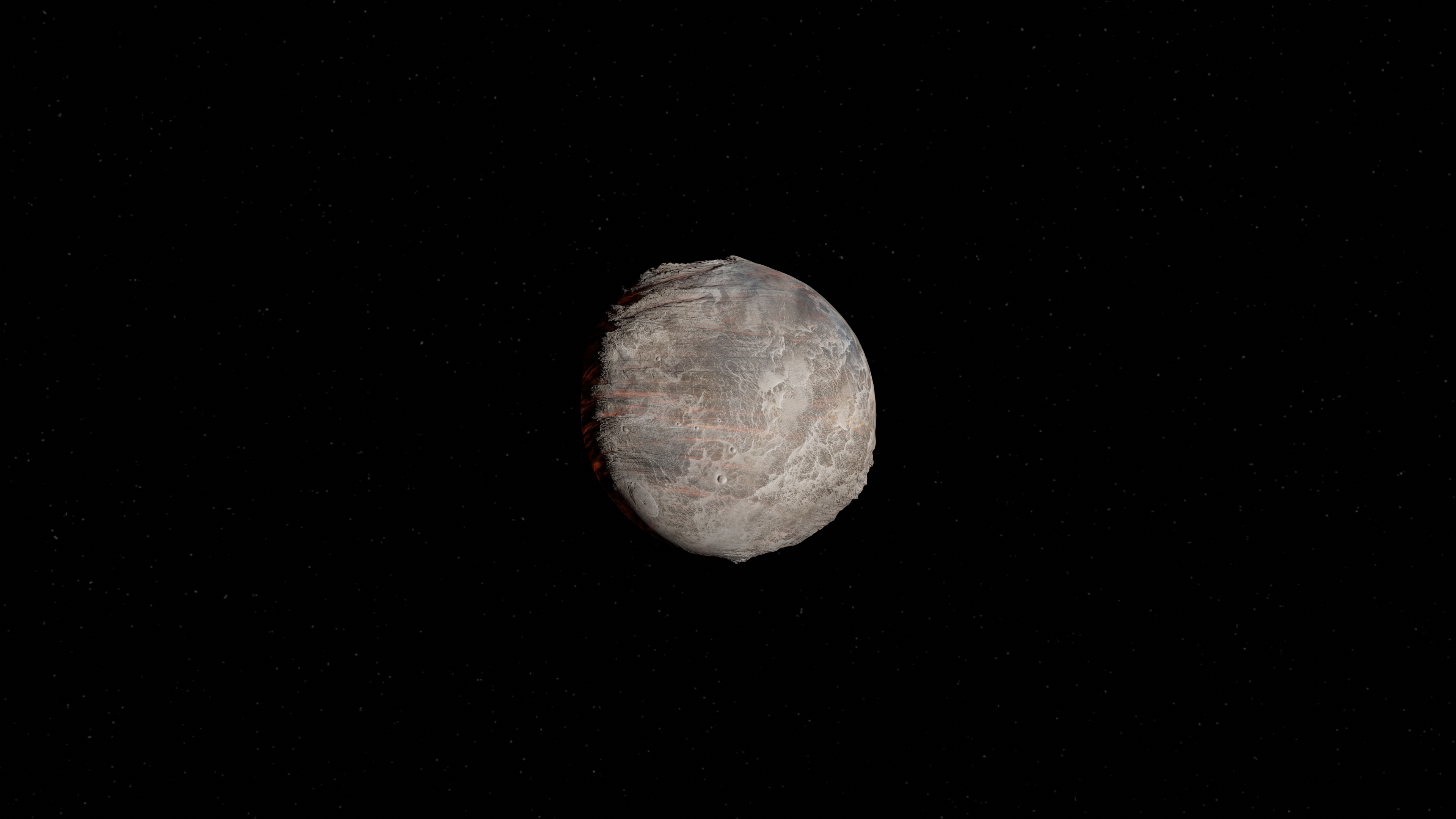 Planetary Body Render in Deep Space · Free Stock Photo