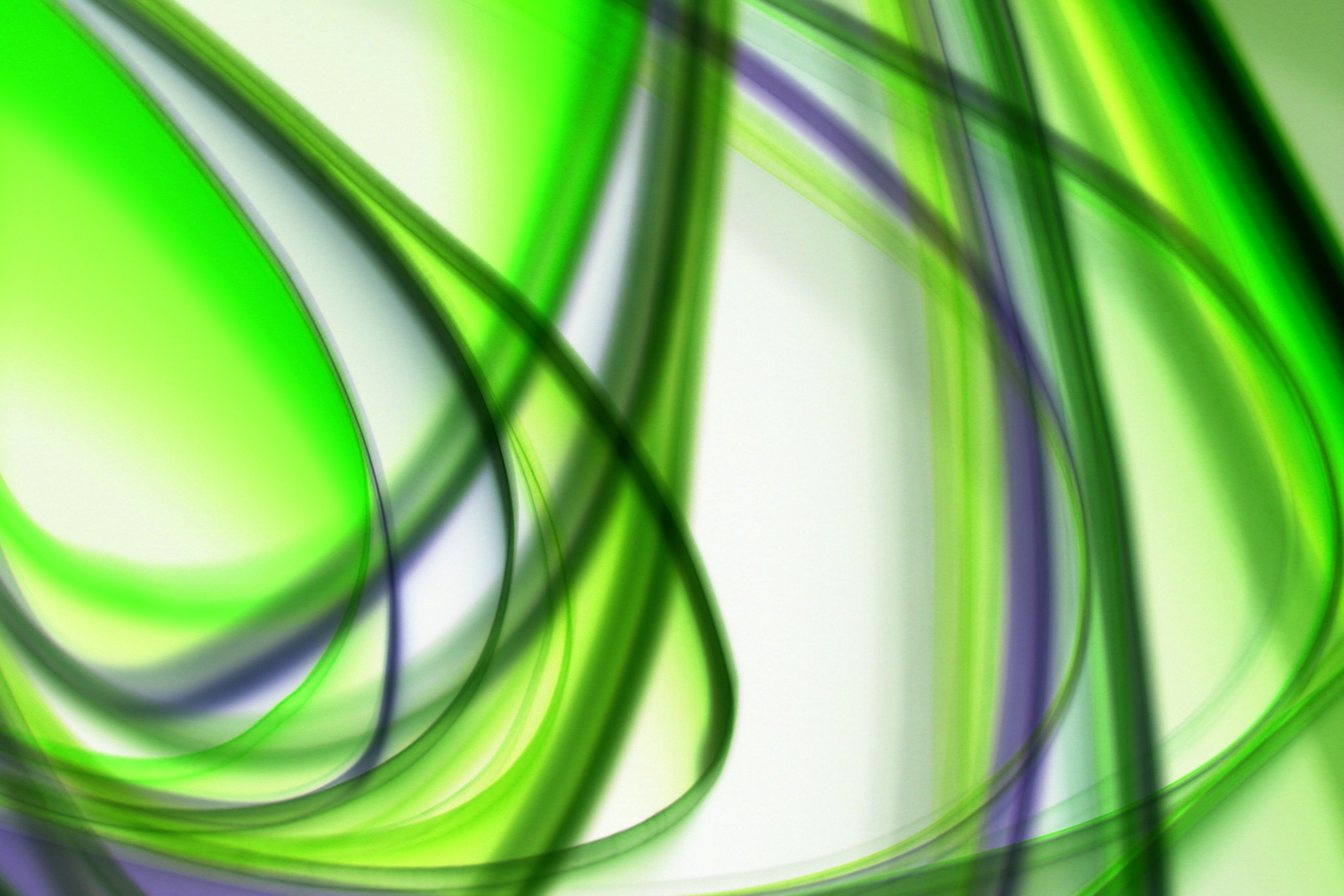Abstract Green and Purple Curved Light Streaks Art · Free Stock Photo