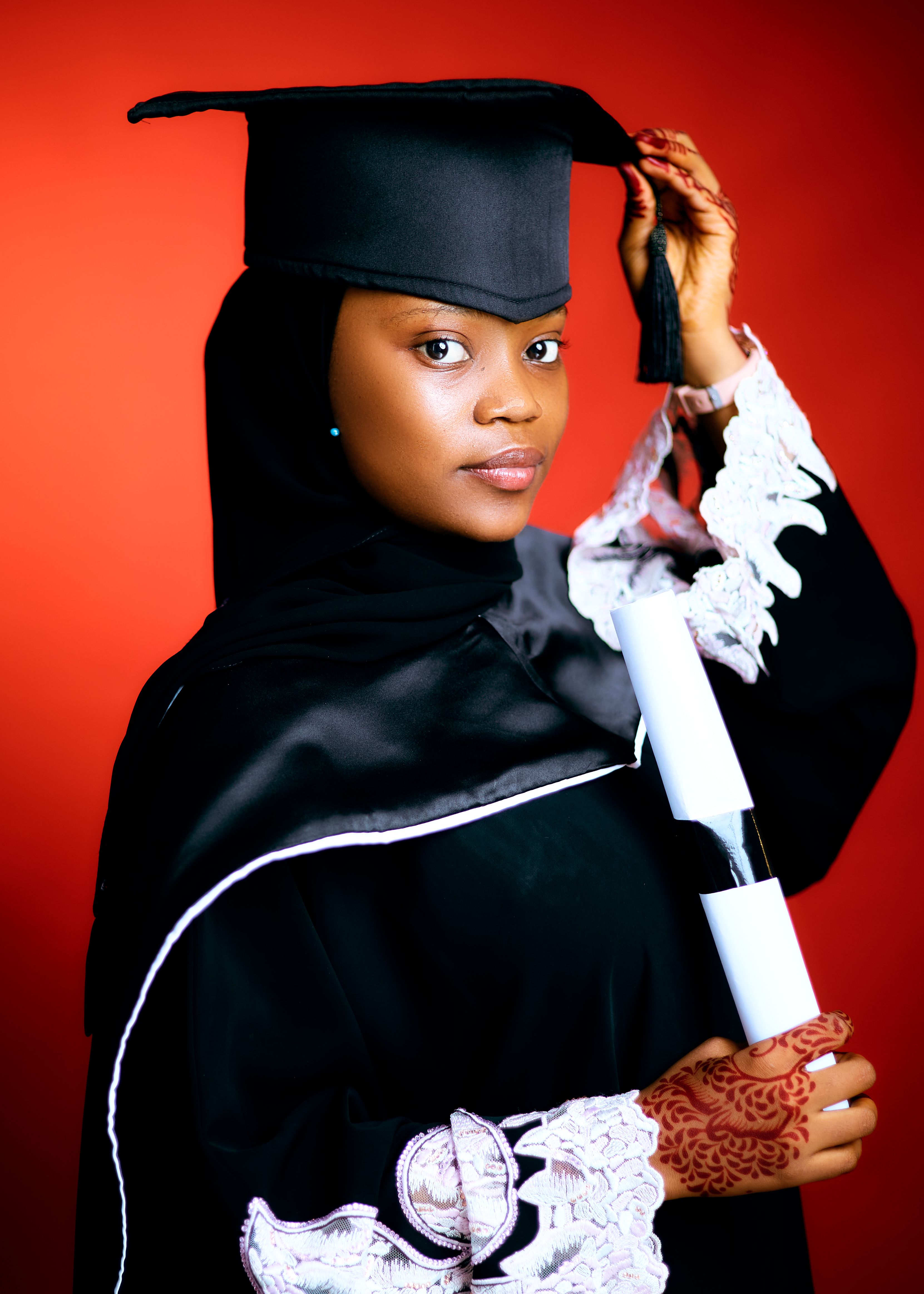 Graduation Portrait of Young Woman in Hijab · Free Stock Photo