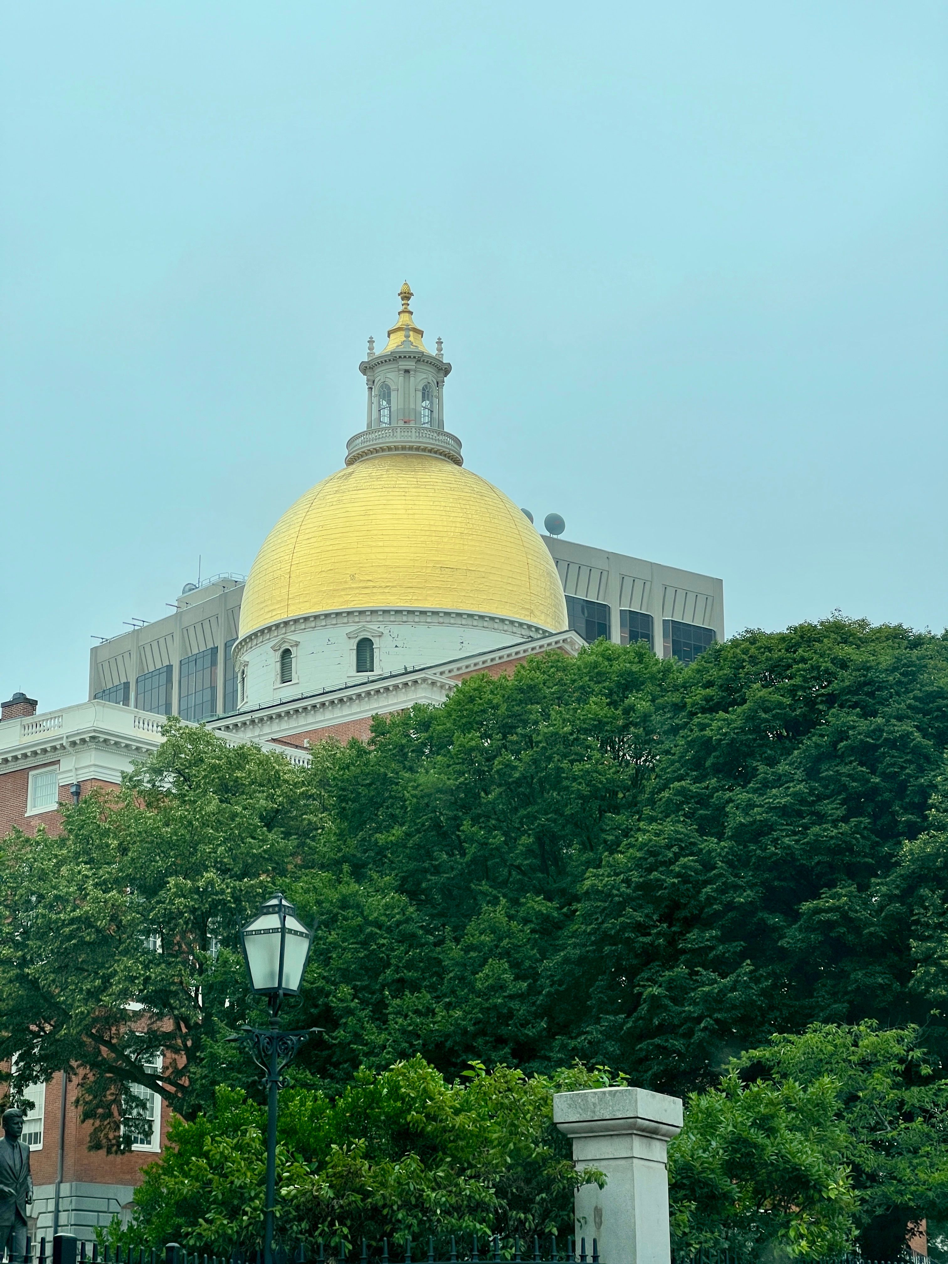 Iconic Boston State House with Golden Dome · Free Stock Photo