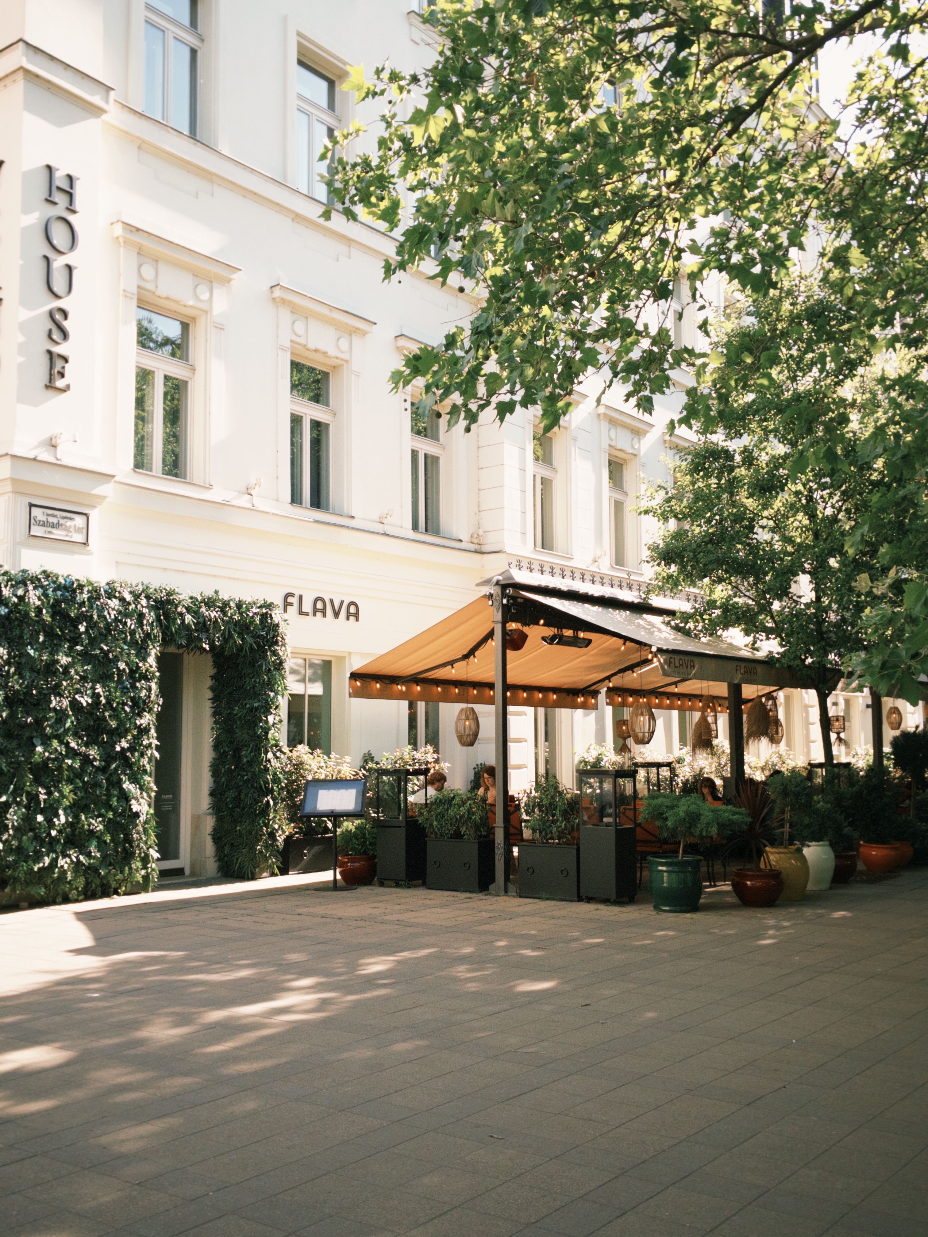 Charming Outdoor Café Scene in Budapest · Free Stock Photo