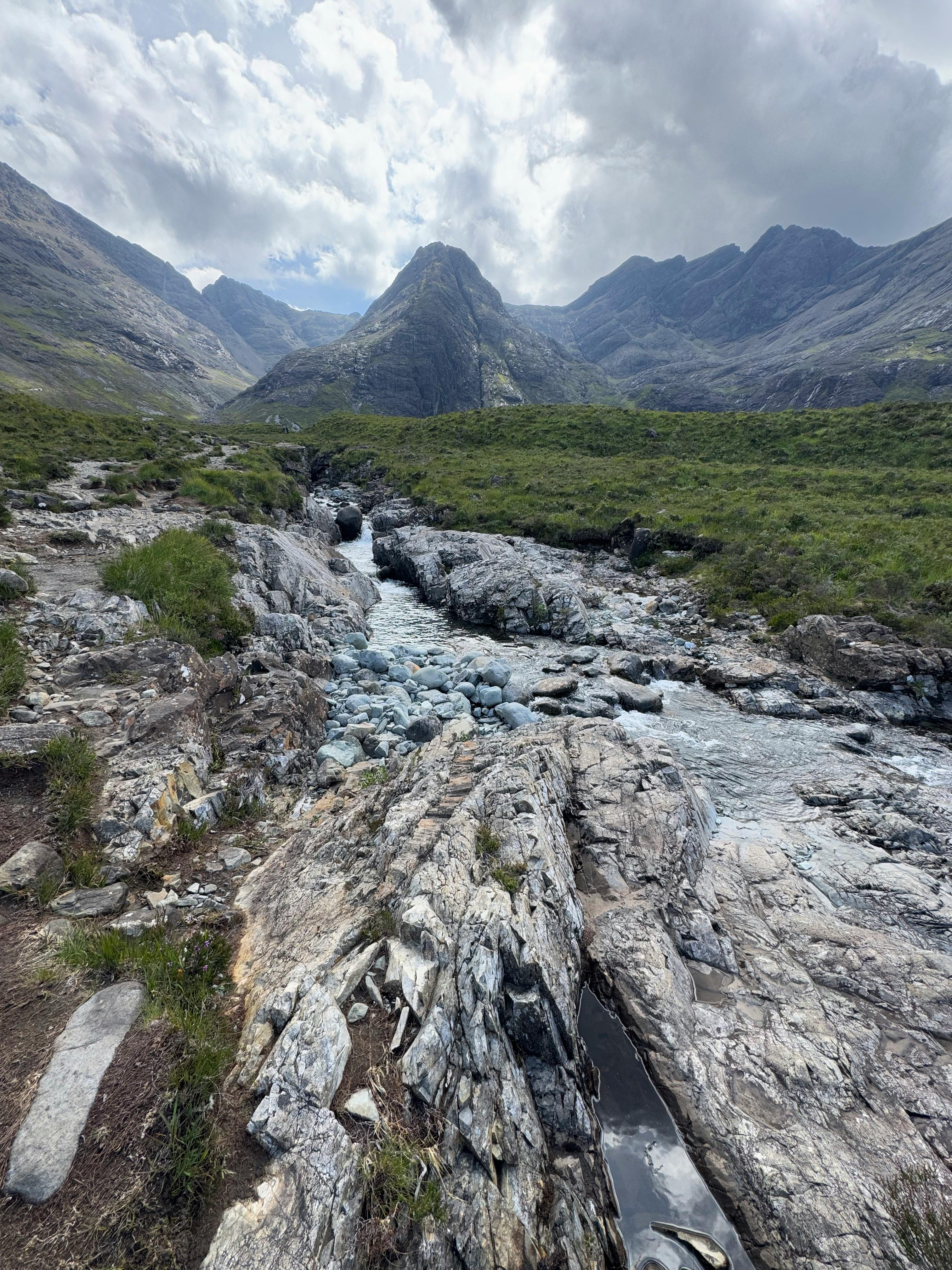Dramatic Mountain Stream in Rugged Terrain · Free Stock Photo