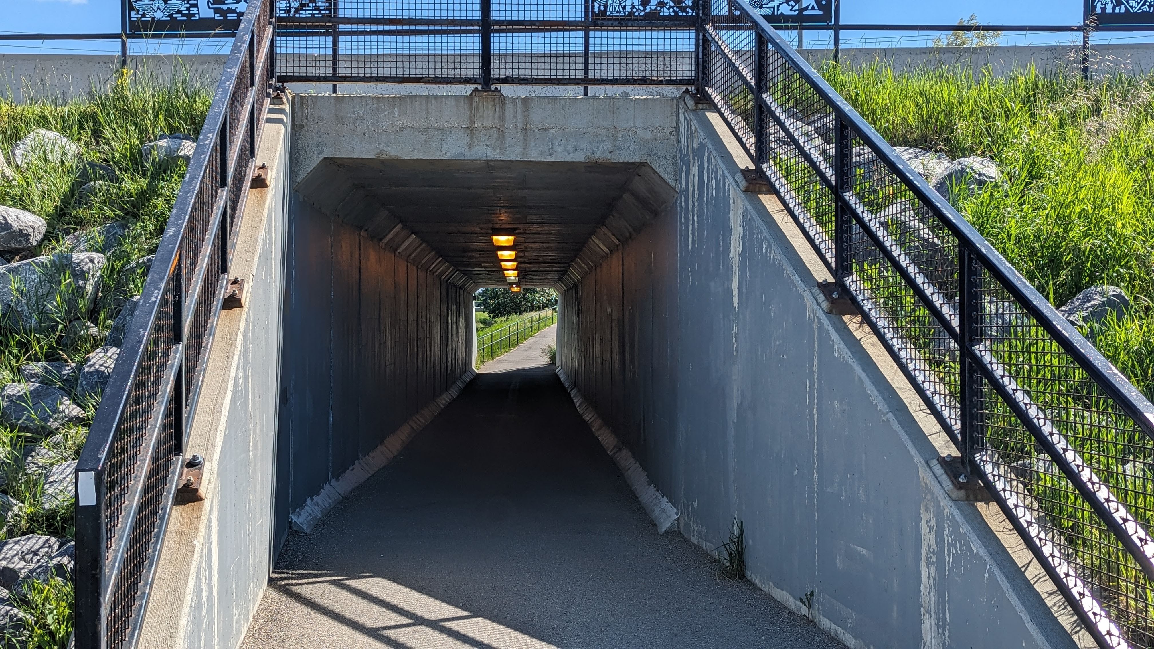 Concrete Tunnel Walkway in Airdrie, Alberta · Free Stock Photo