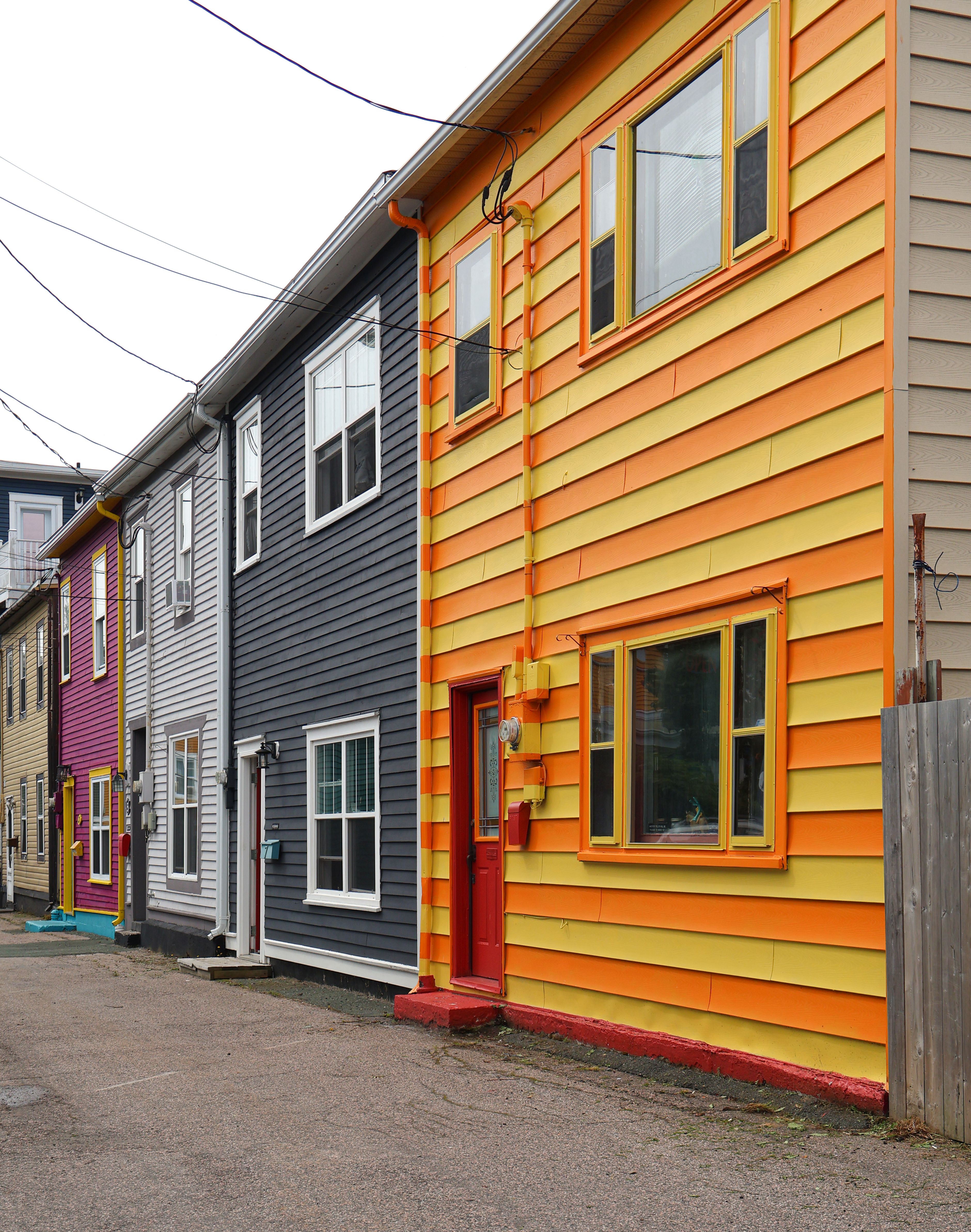 Colorful Row of Houses in St. John's, NL · Free Stock Photo