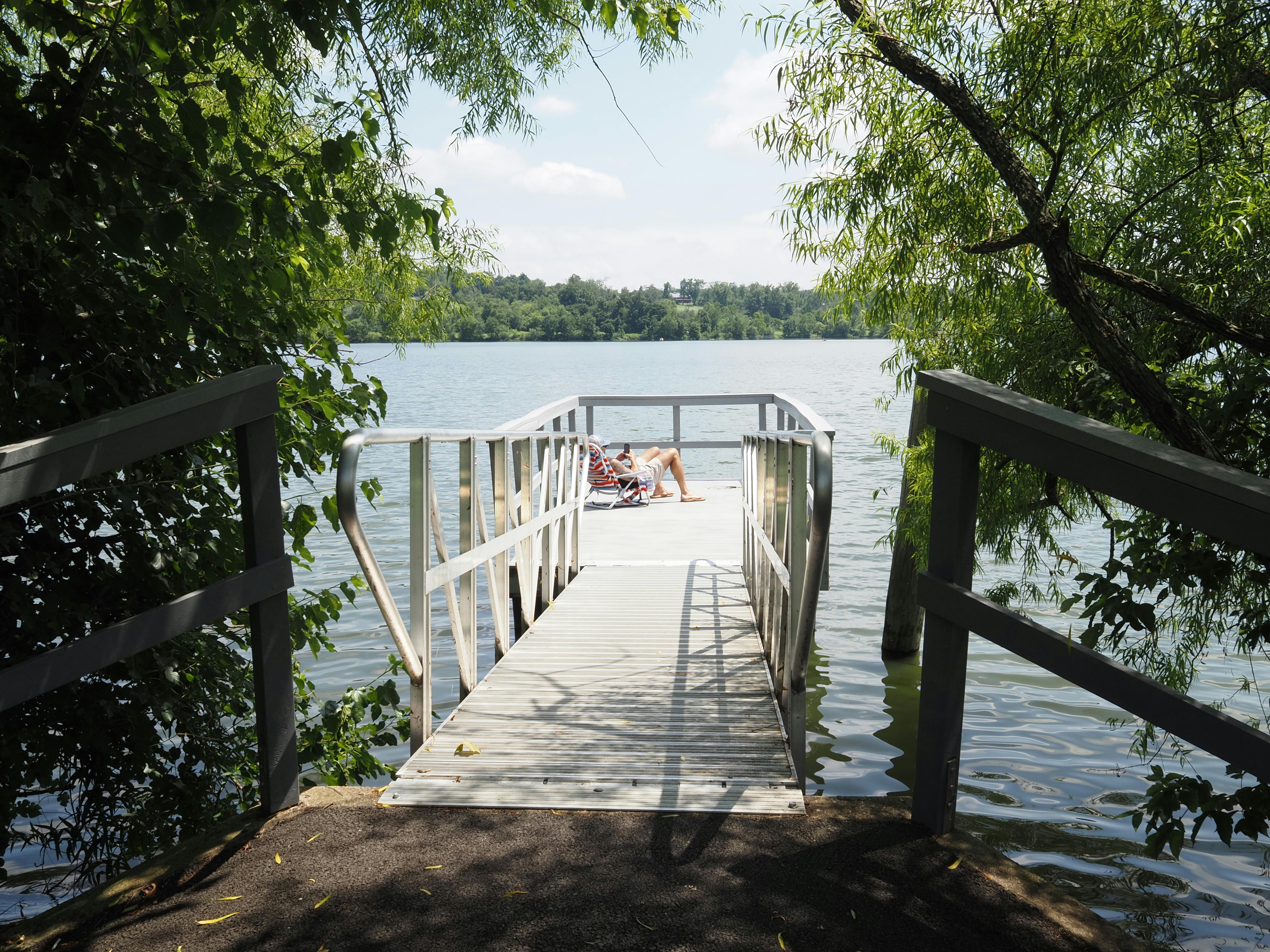 Relaxing by the Lake on a Sunny Dock · Free Stock Photo