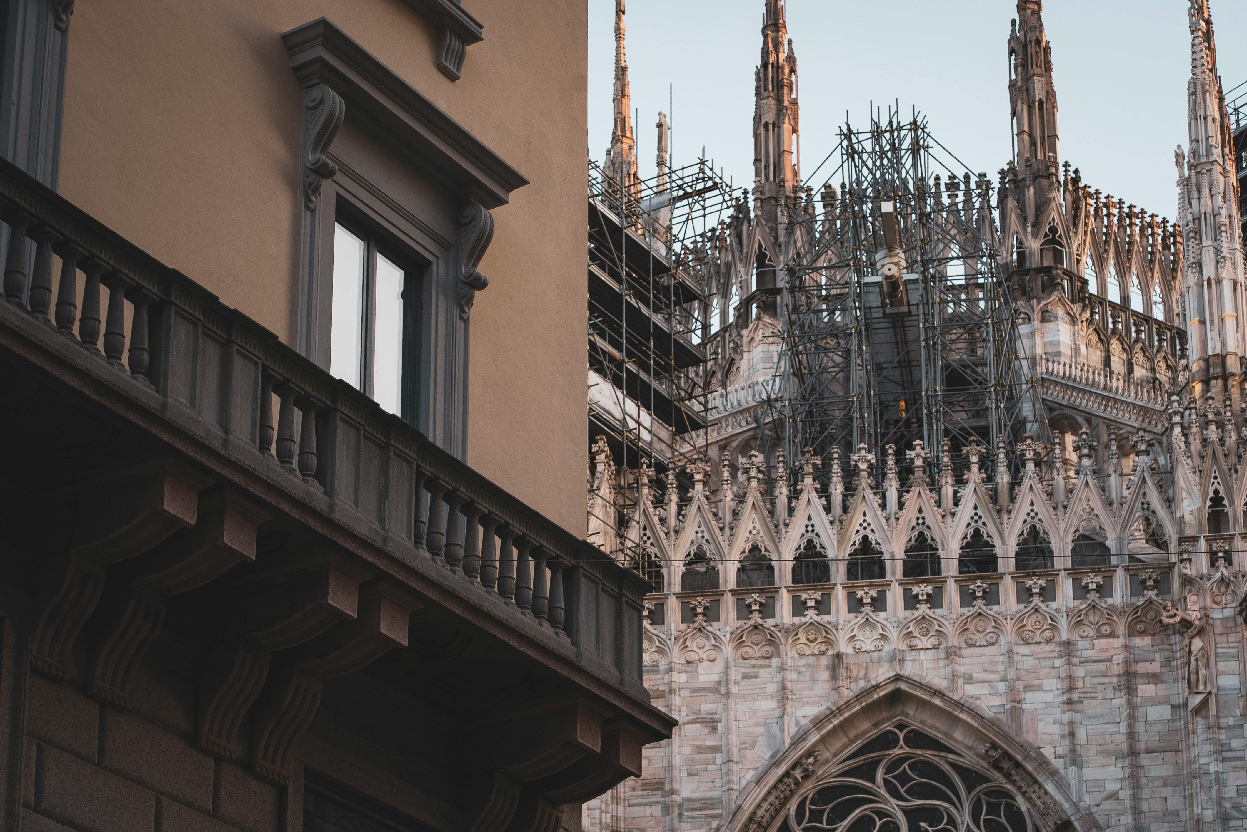 Gothic Architecture of Milan's Duomo Cathedral · Free Stock Photo