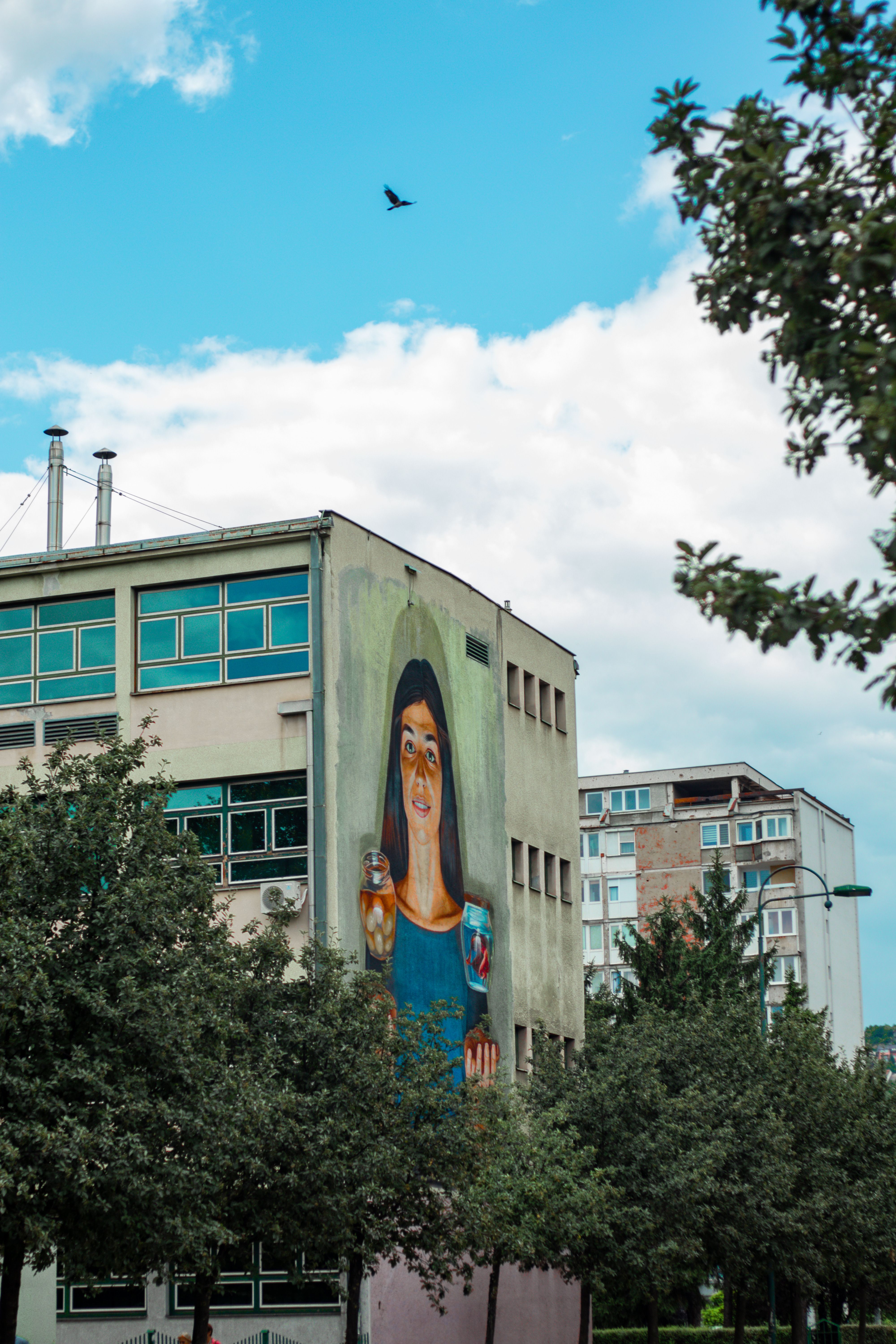 Urban Street Art Mural on Building Exterior · Free Stock Photo