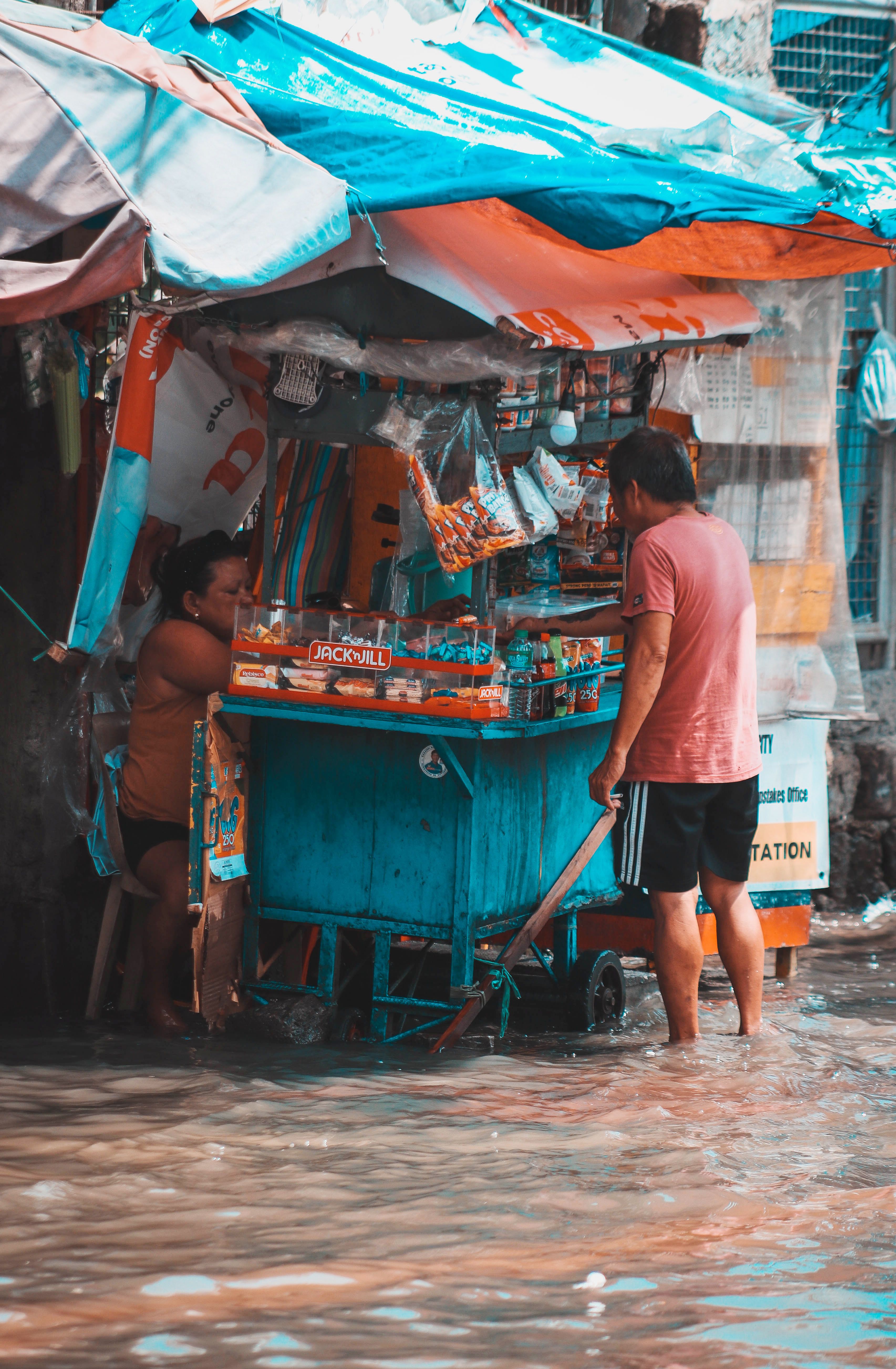Flooded Street Market in Malabon, Philippines · Free Stock Photo