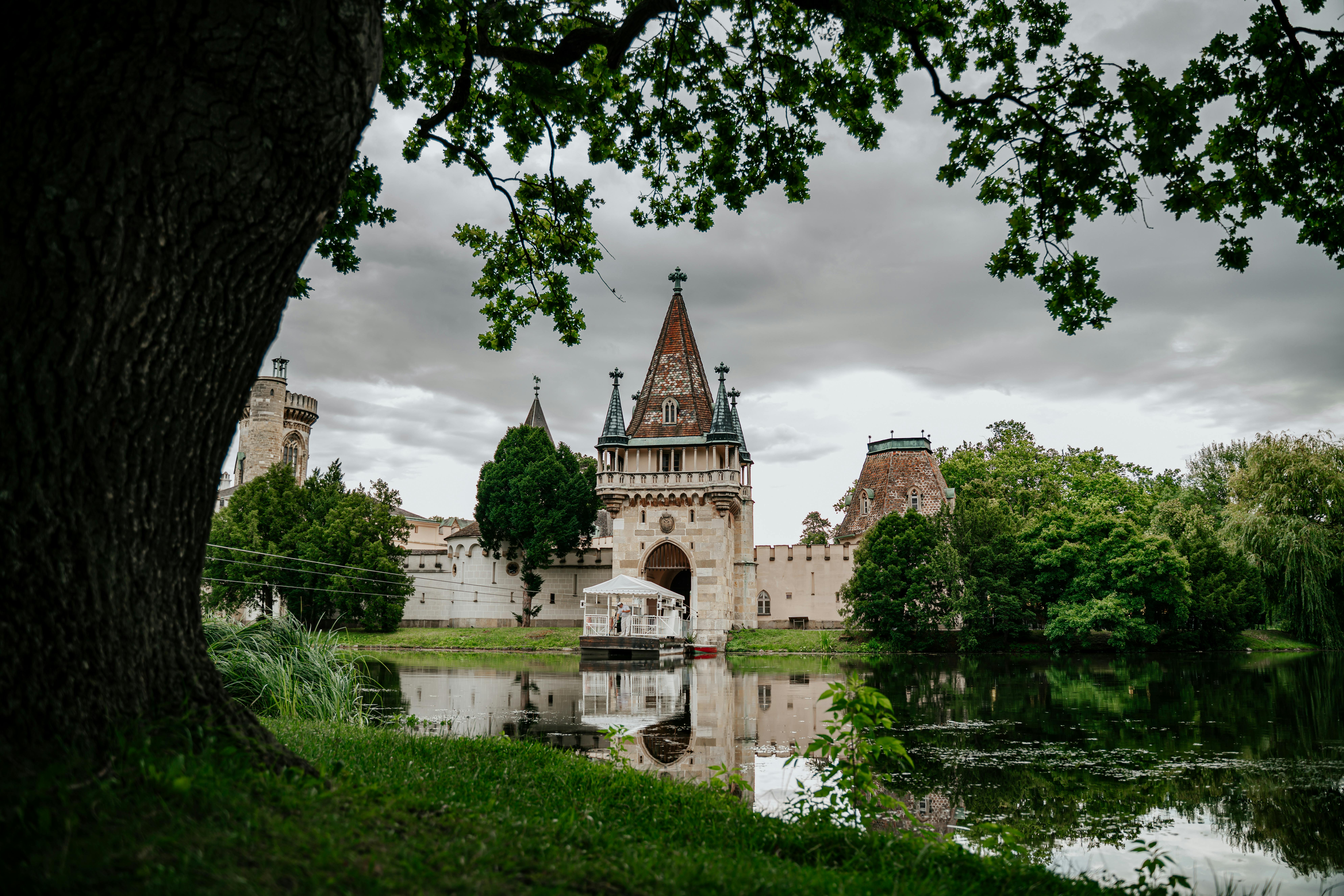 Medieval Castle in Laxenburg with Reflections · Free Stock Photo