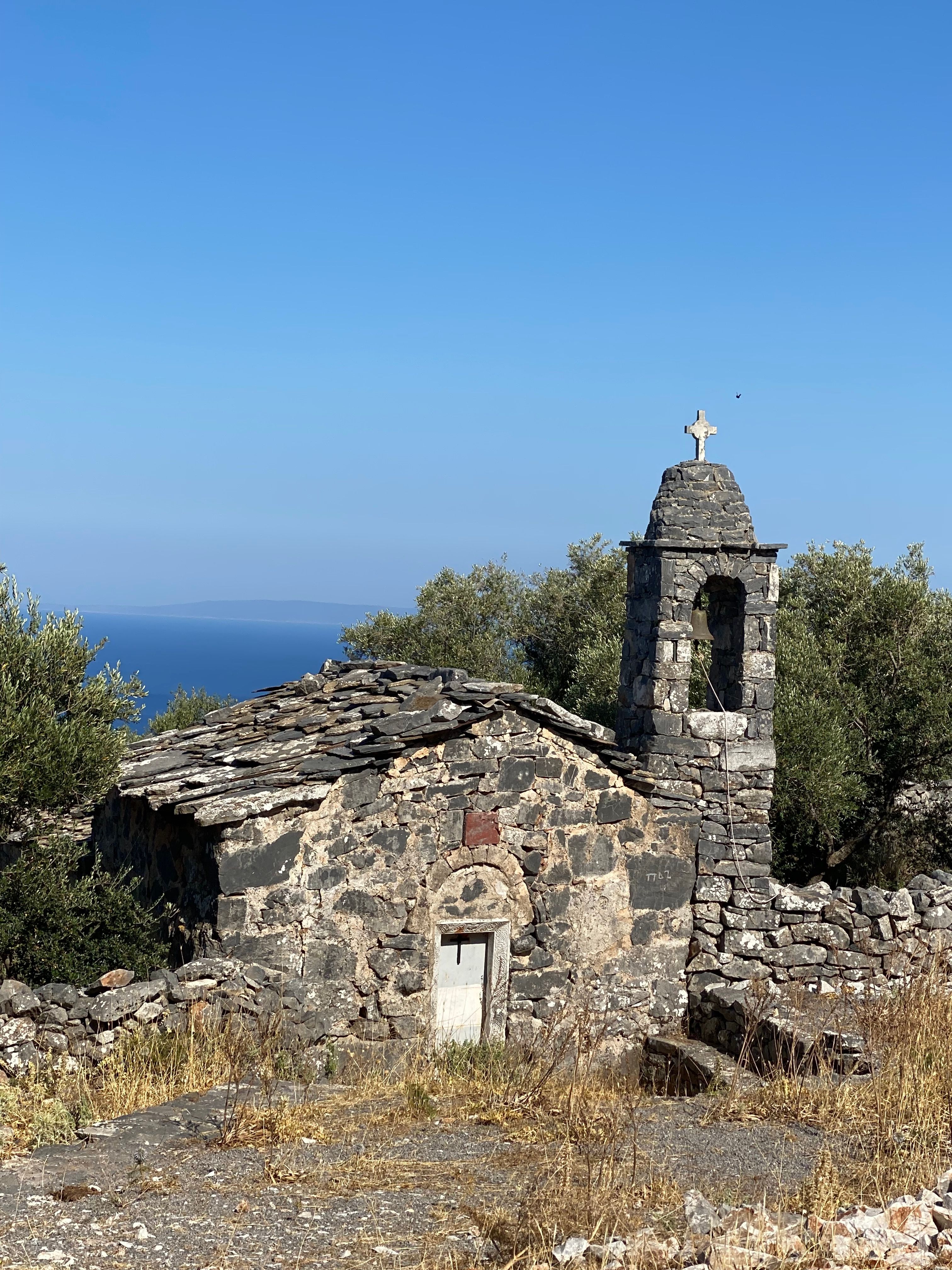 Historic Stone Chapel Overlooking the Mediterranean Sea · Free Stock Photo