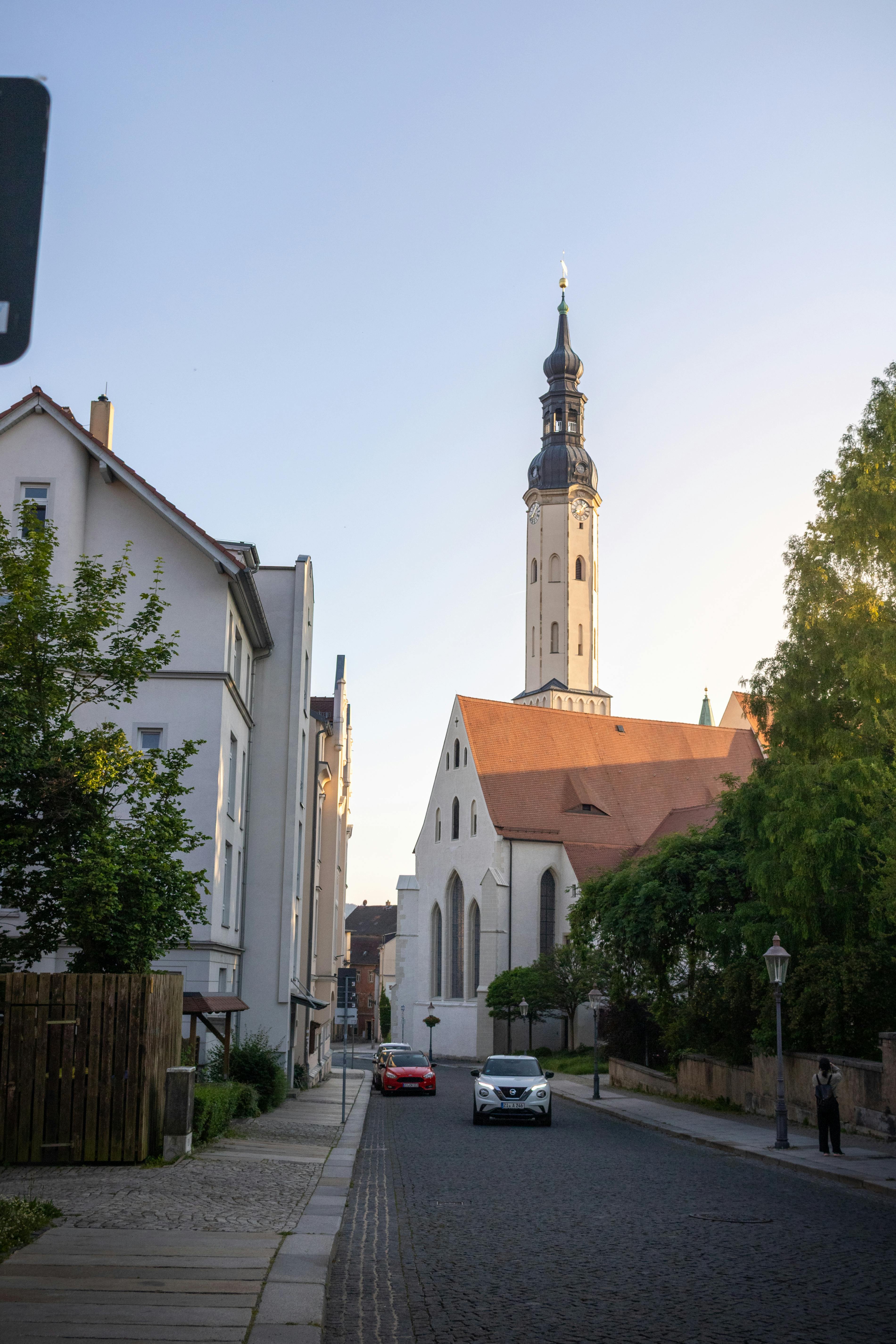 Historic Church Tower in Zittau at Sunrise · Free Stock Photo