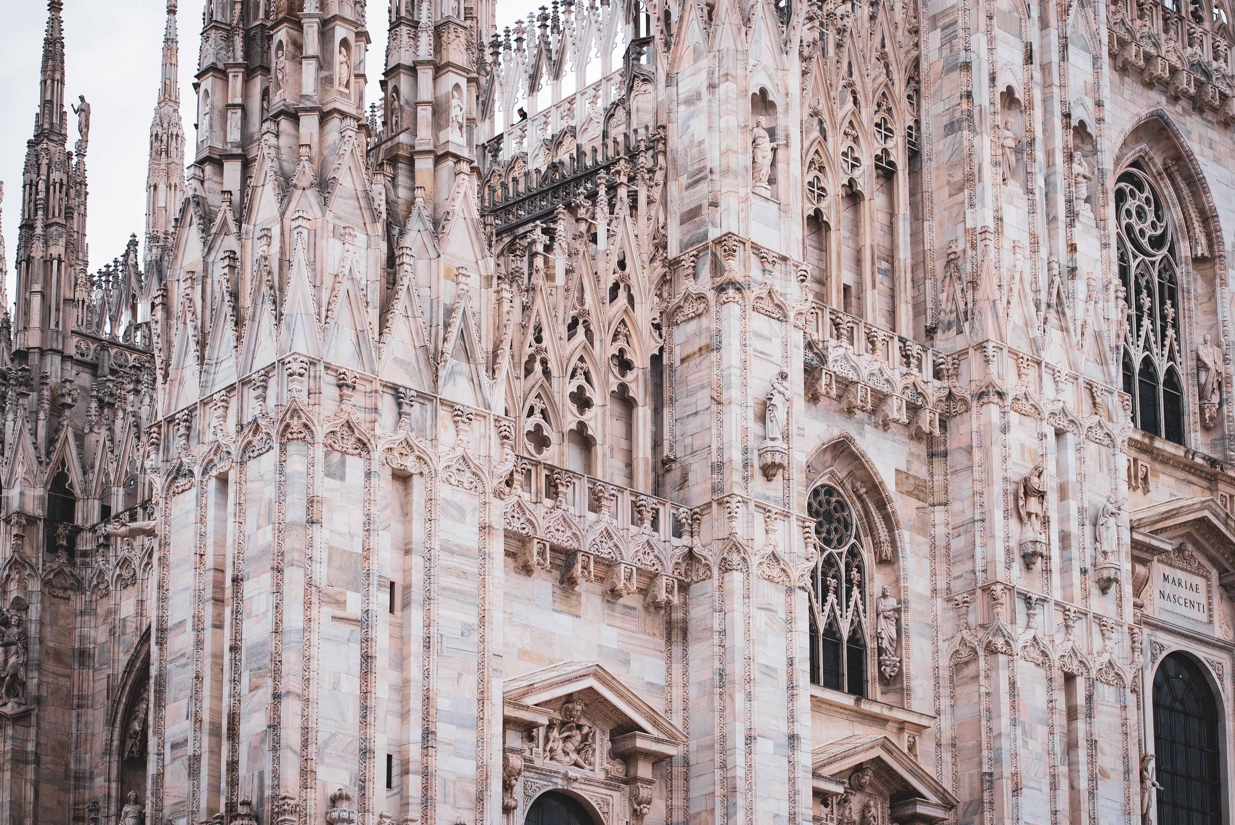 Gothic Architecture of Milan's Duomo Cathedral · Free Stock Photo