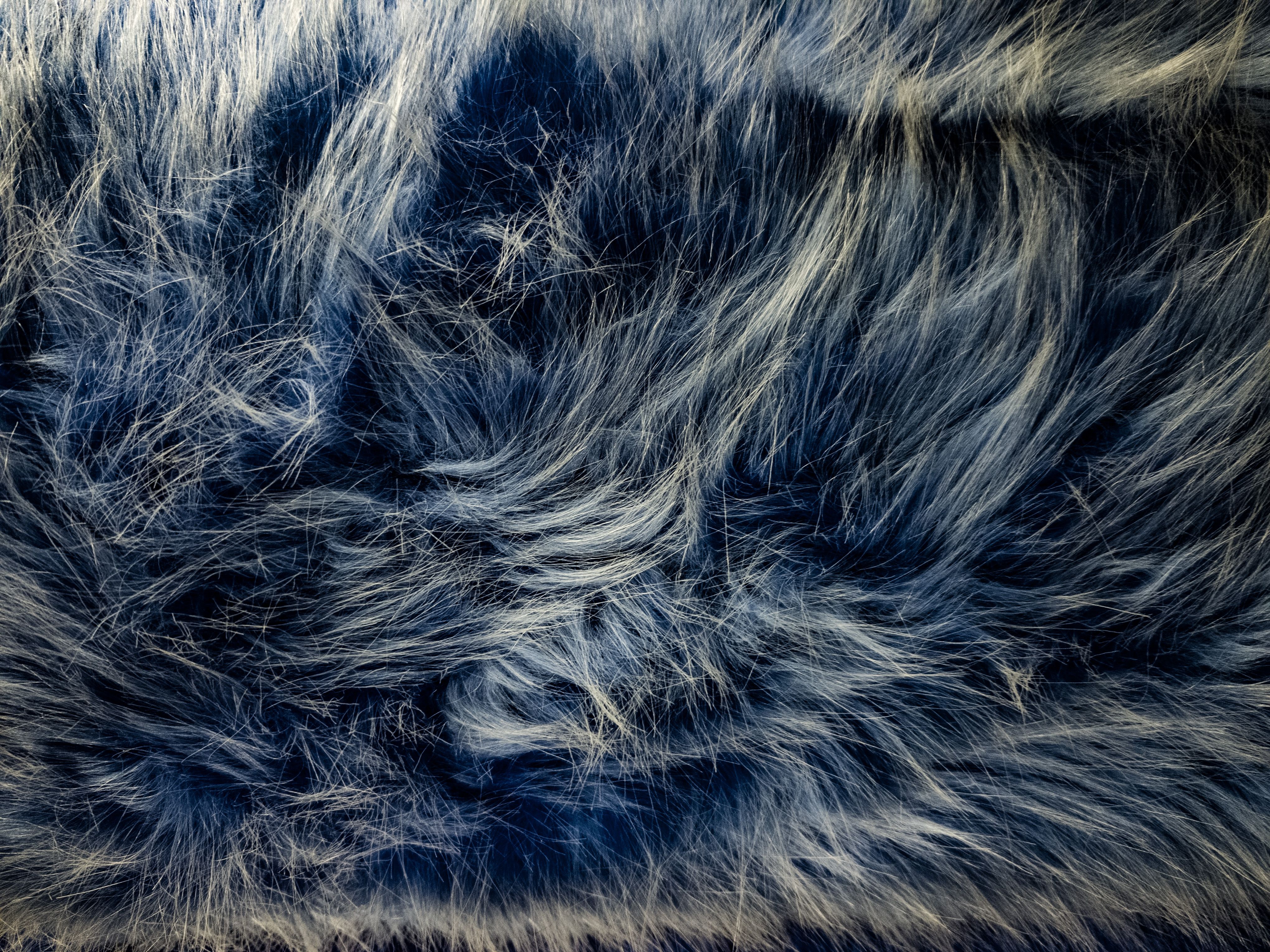 Soft Blue Faux Fur Texture Background · Free Stock Photo