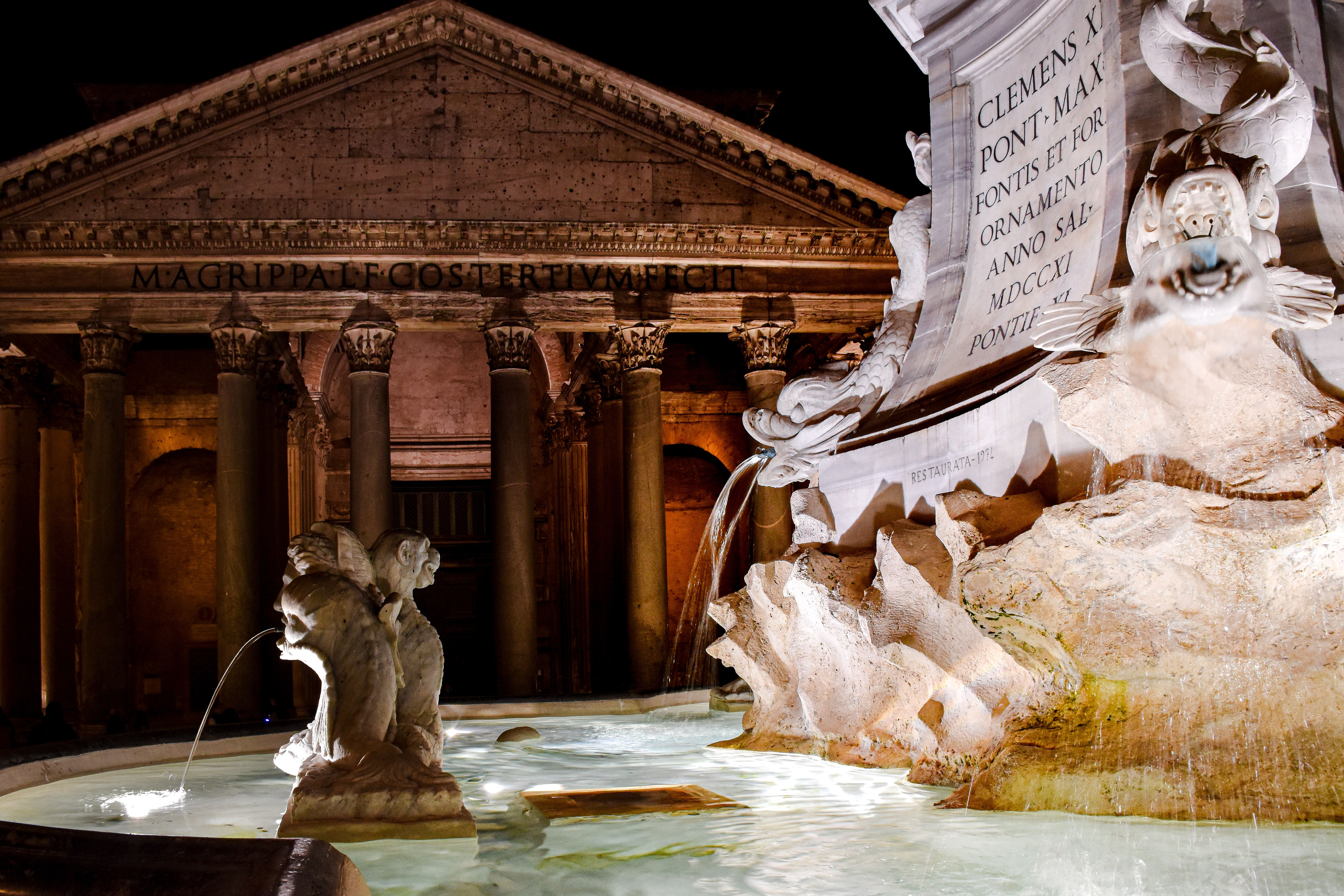 Pantheon Night Photos, Download The BEST Free Pantheon Night Stock ...