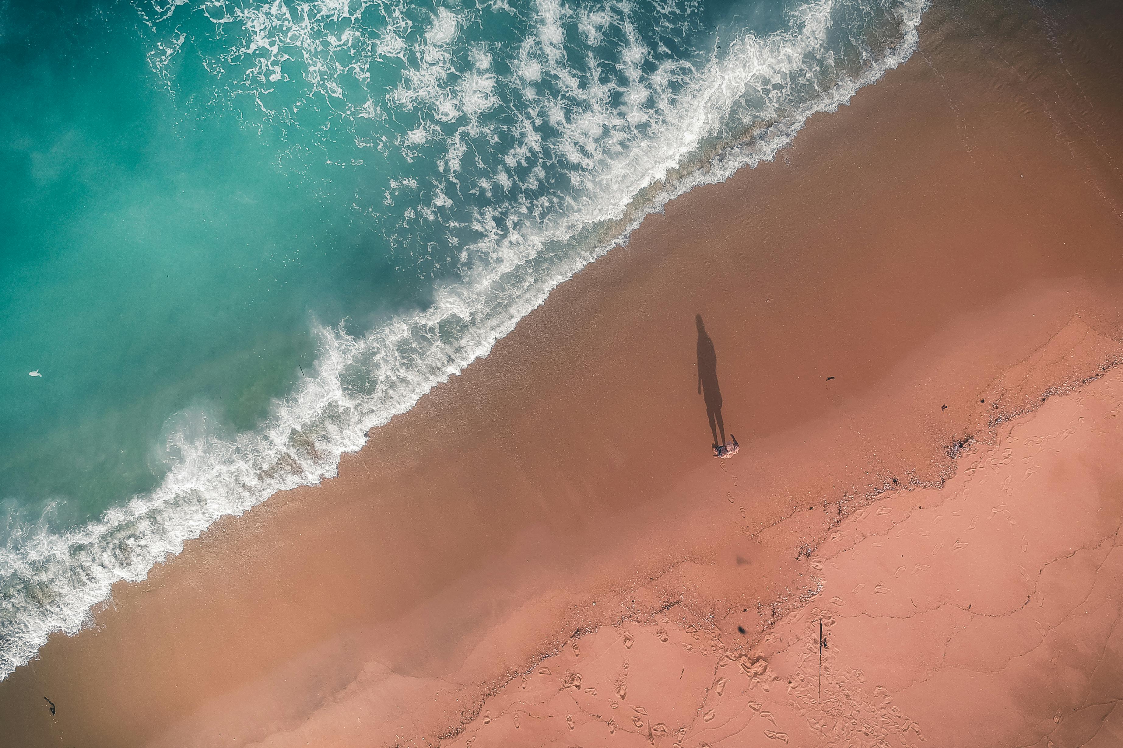 Top View Photography of Seashore · Free Stock Photo