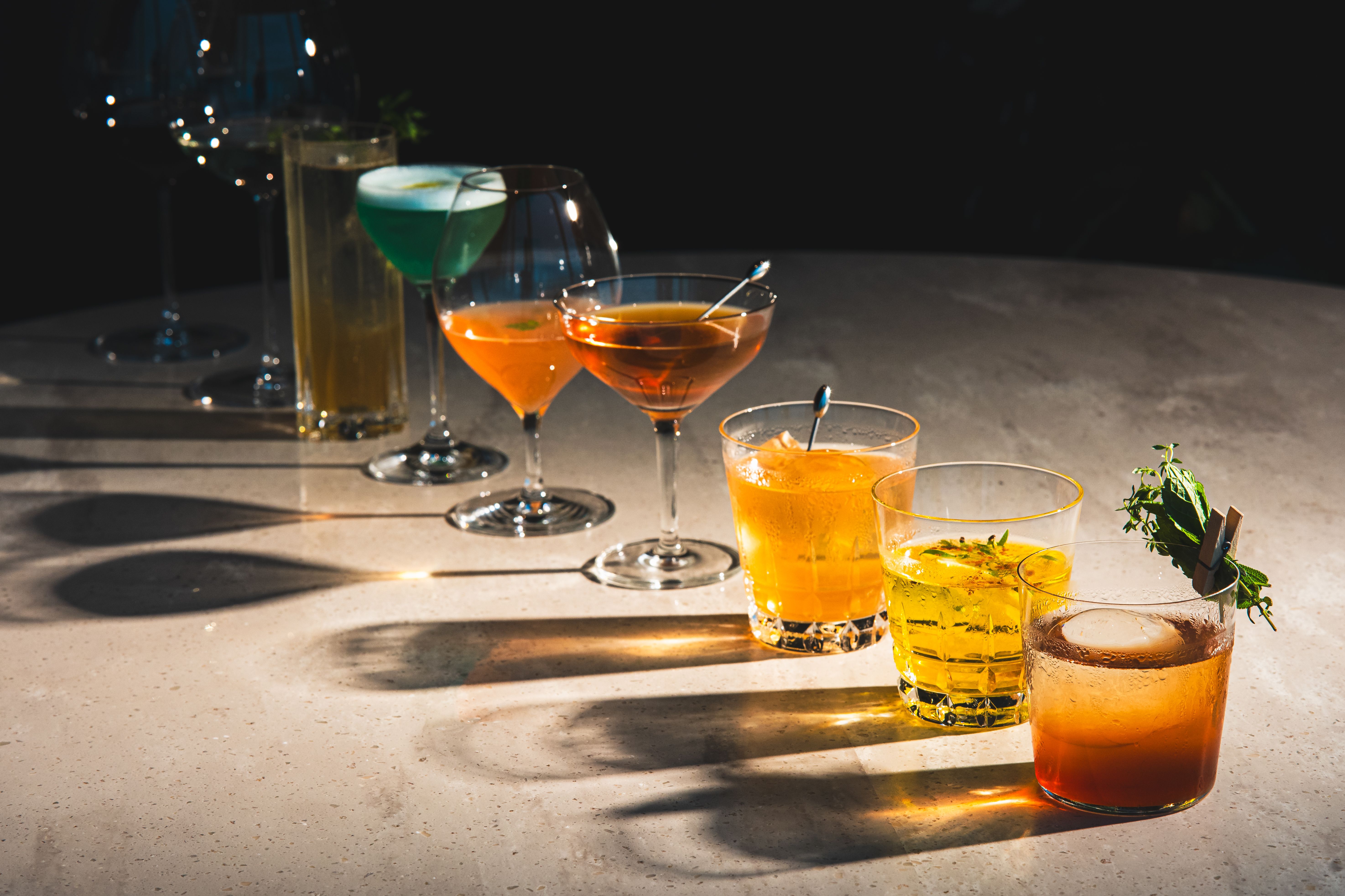 Elegant Cocktail Arrangement at Tokyo Bar · Free Stock Photo