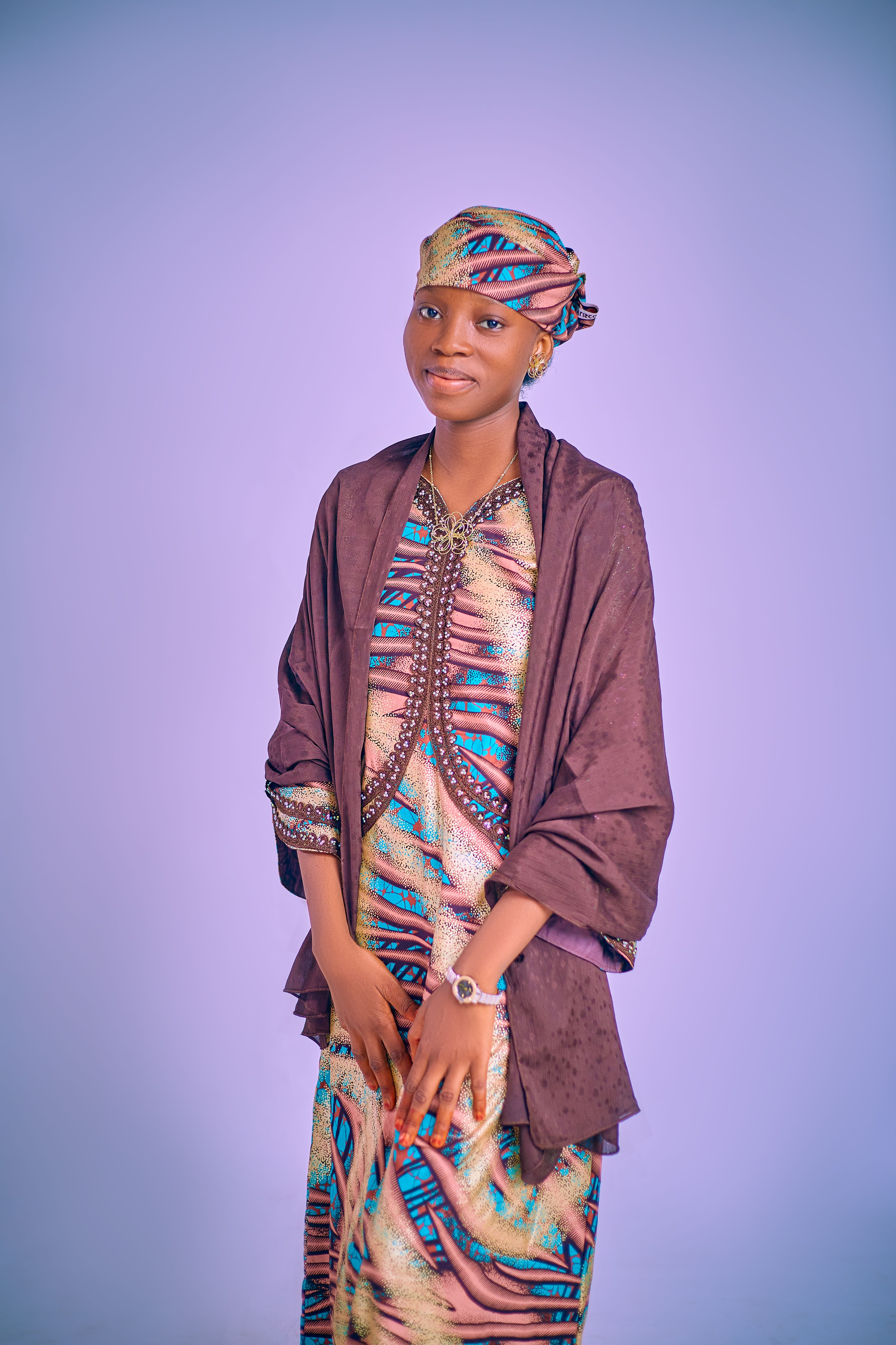 Colorful Traditional African Attire Portrait · Free Stock Photo