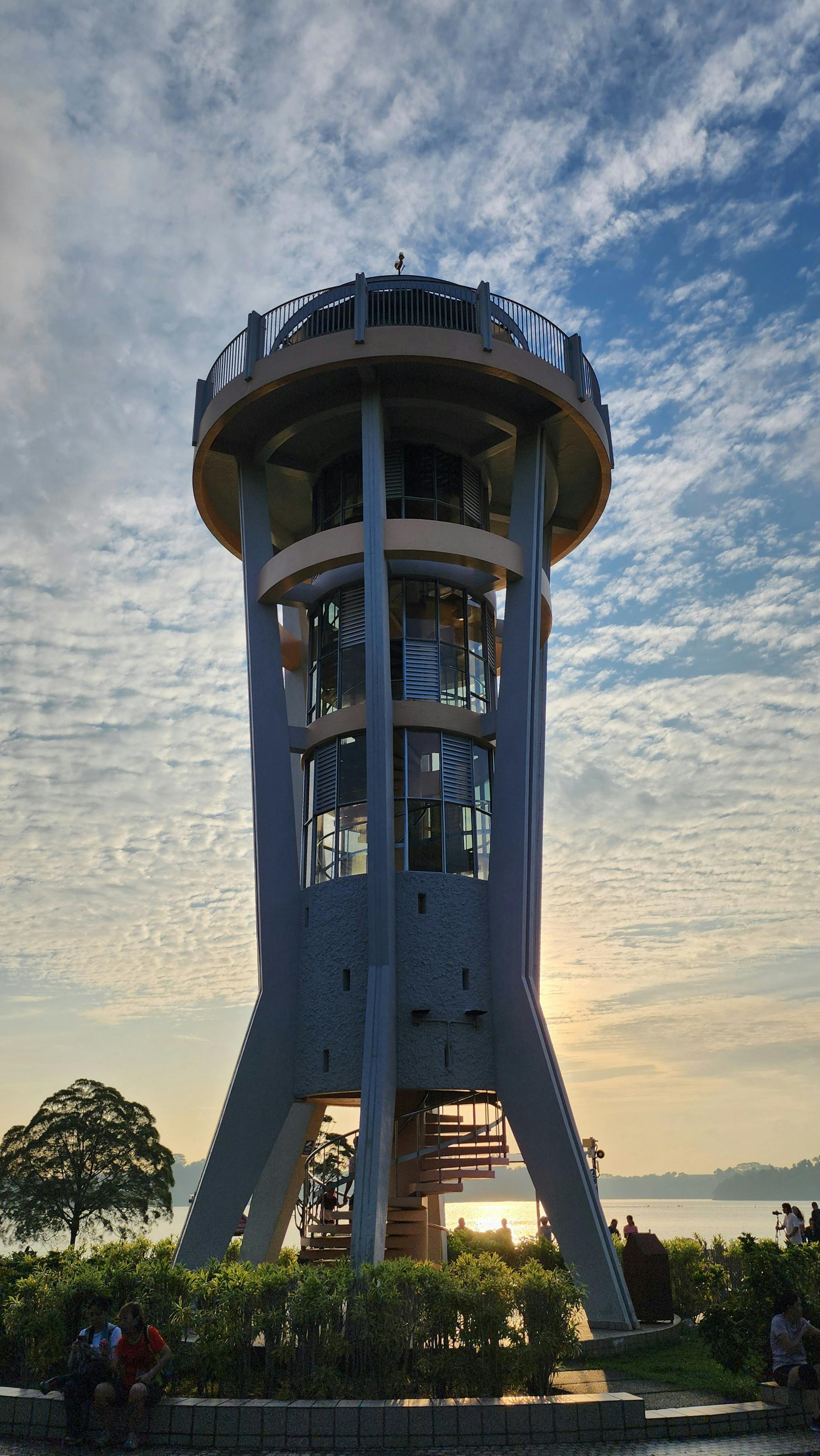 Sunset View of Upper Seletar Reservoir Tower · Free Stock Photo