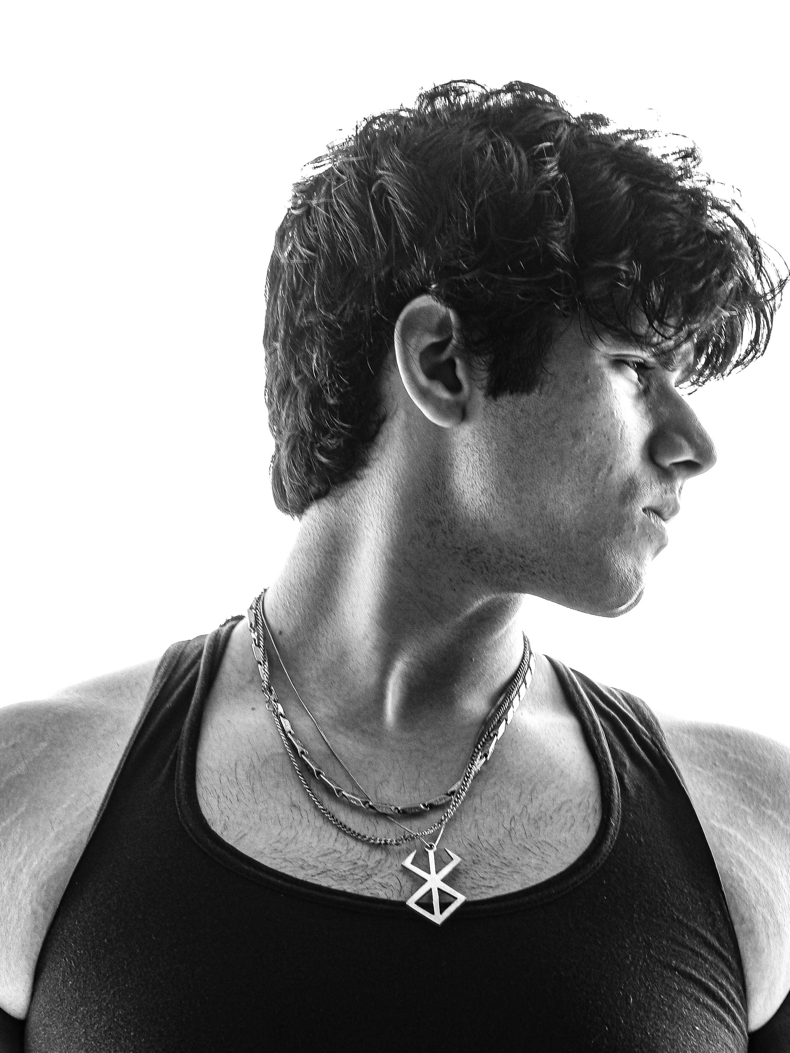 Stylish Black and White Portrait of Young Man · Free Stock Photo