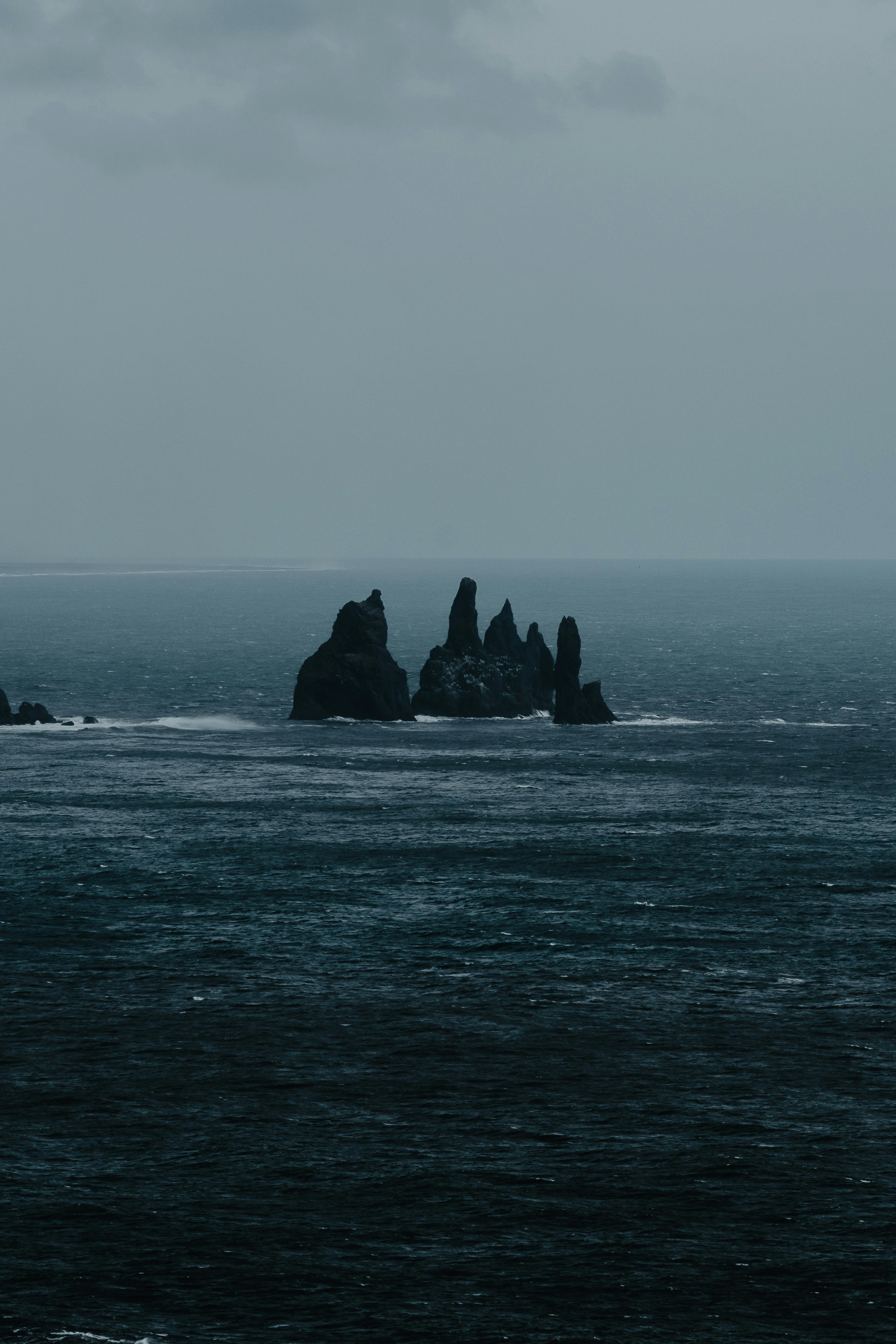 Dramatic View of Reynisdrangar Sea Stacks in Iceland · Free Stock Photo