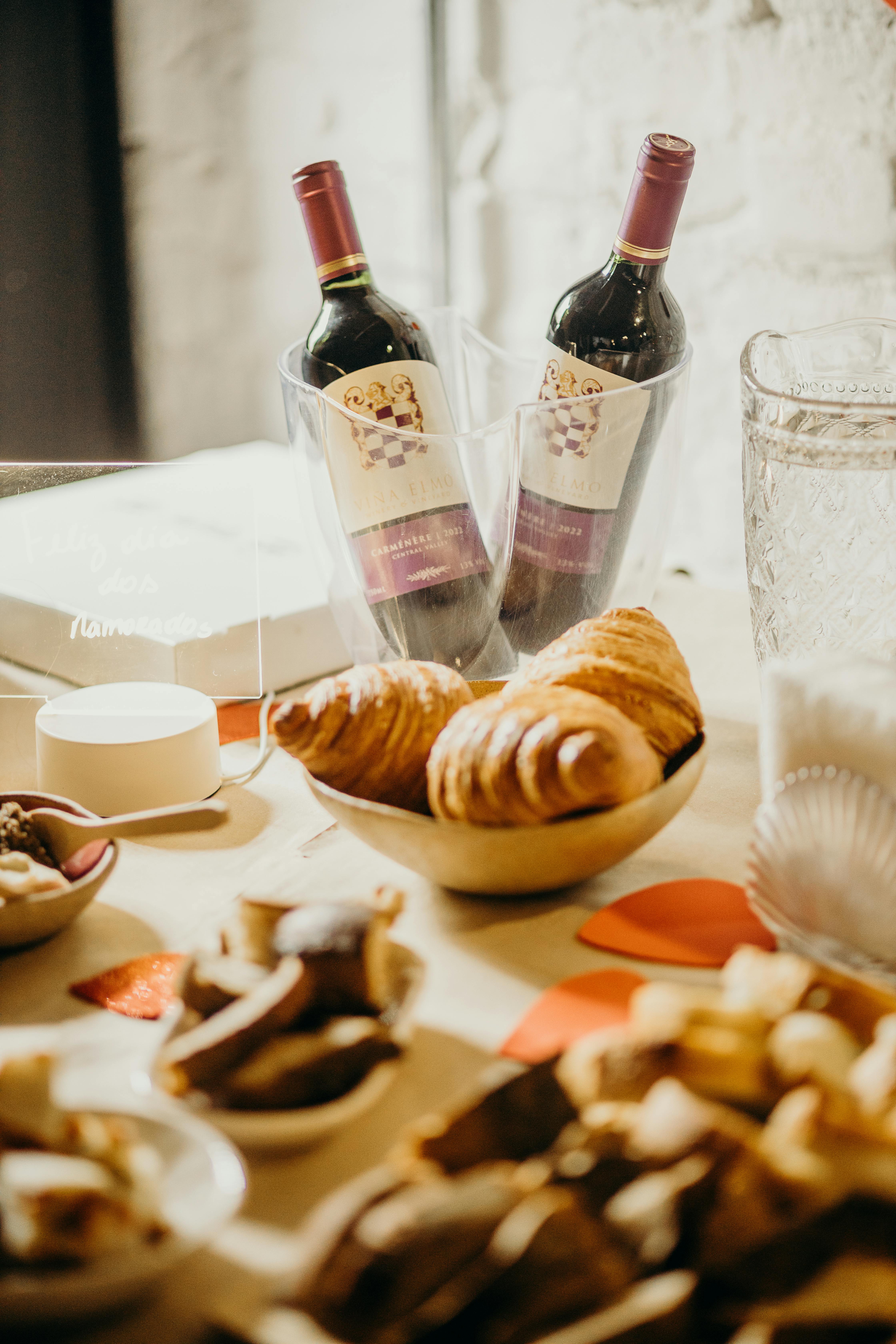 Elegant Wine and Pastry Setup for Special Occasions · Free Stock Photo