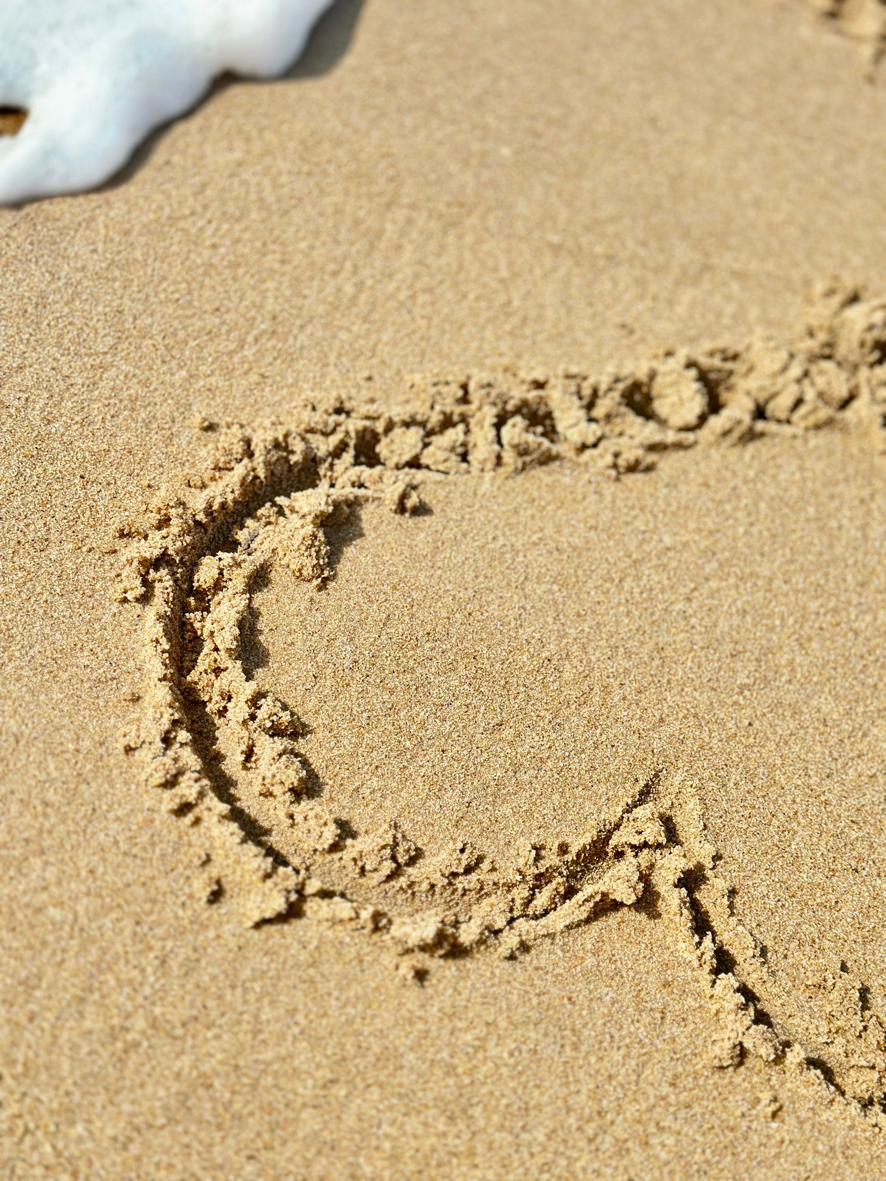 Heart Shape Drawn in Sand on the Beach · Free Stock Photo