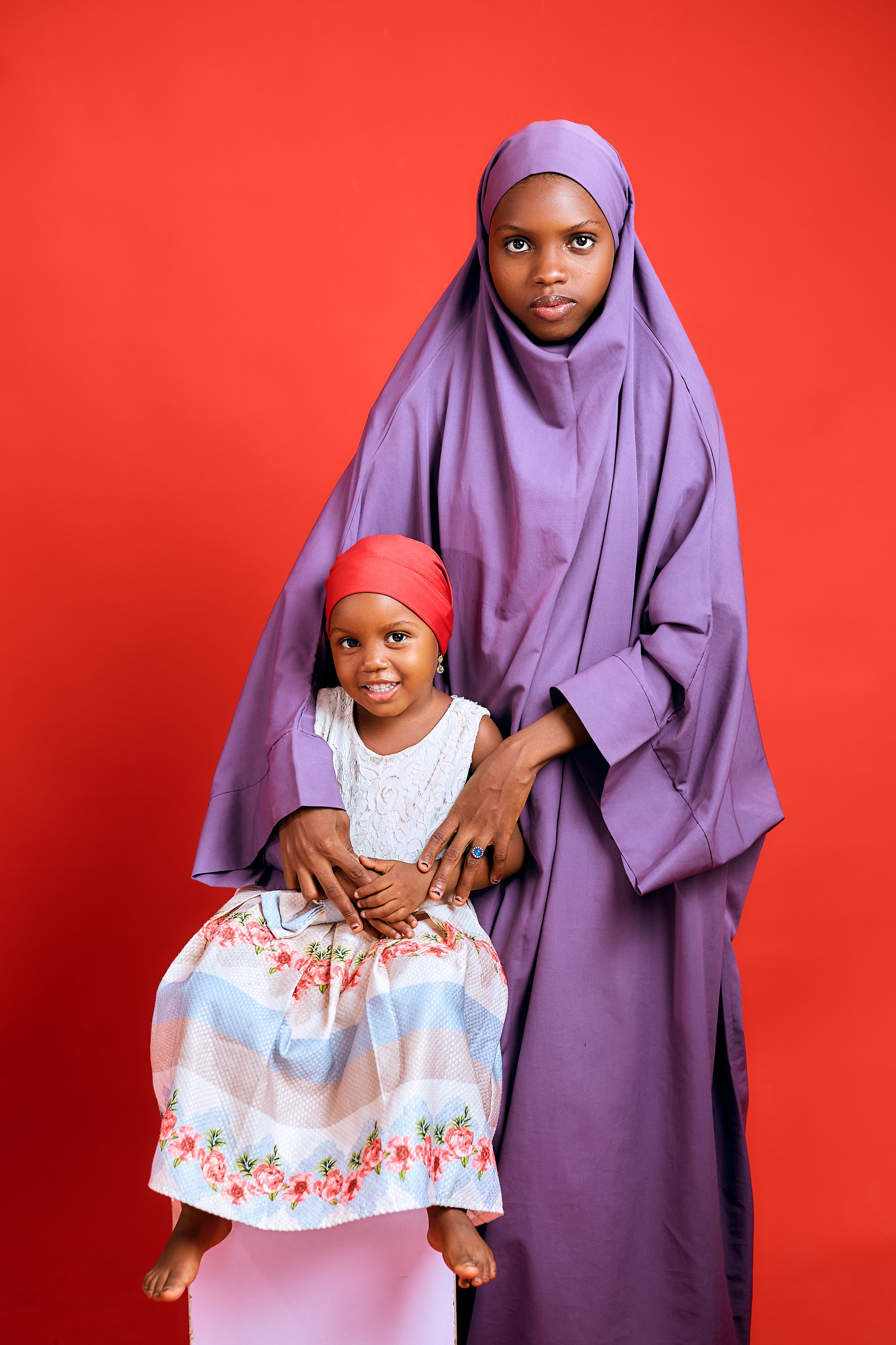 Mother and Child in Traditional Clothing · Free Stock Photo
