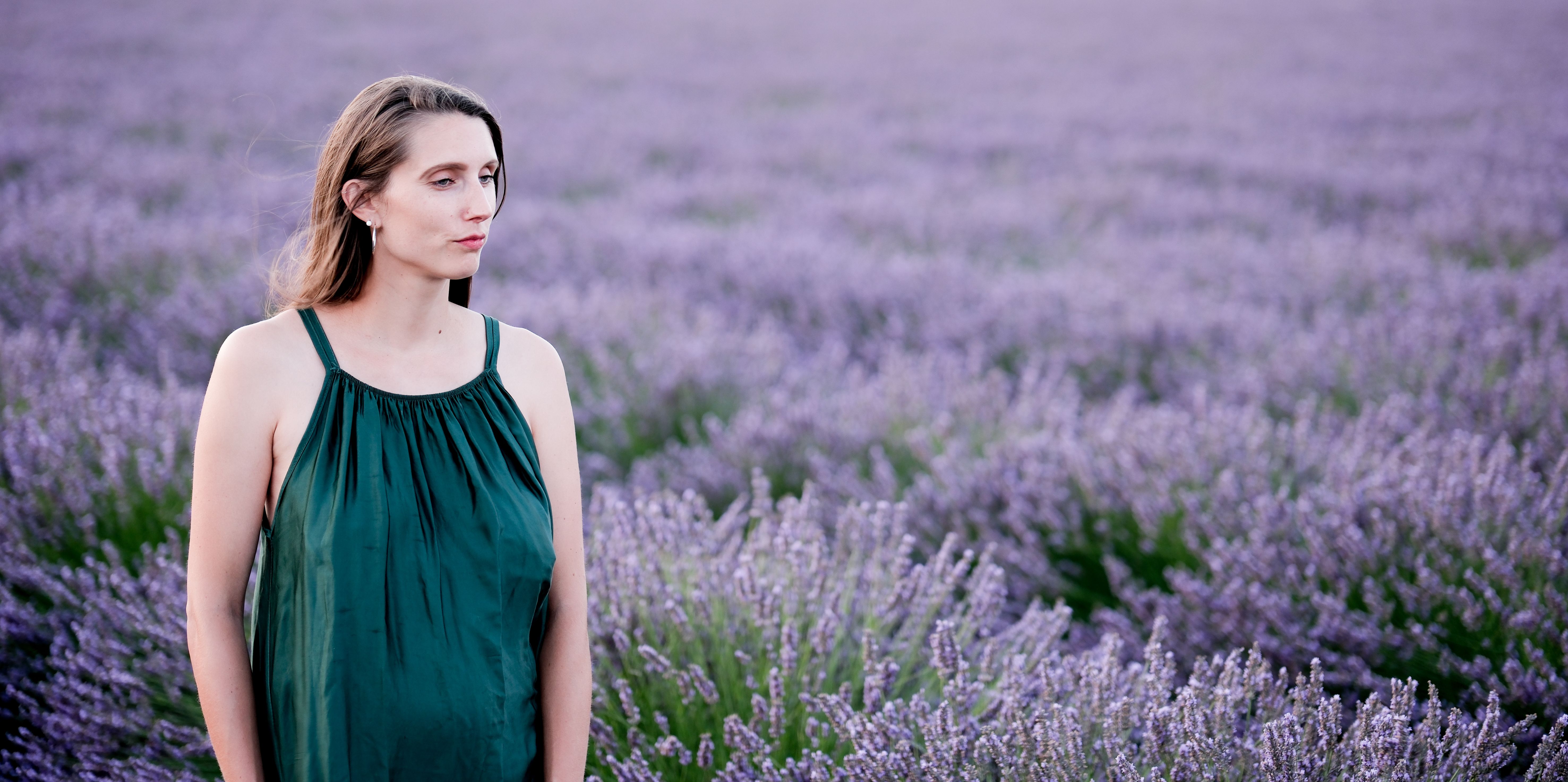 Woman in Lavender Field during Summer · Free Stock Photo