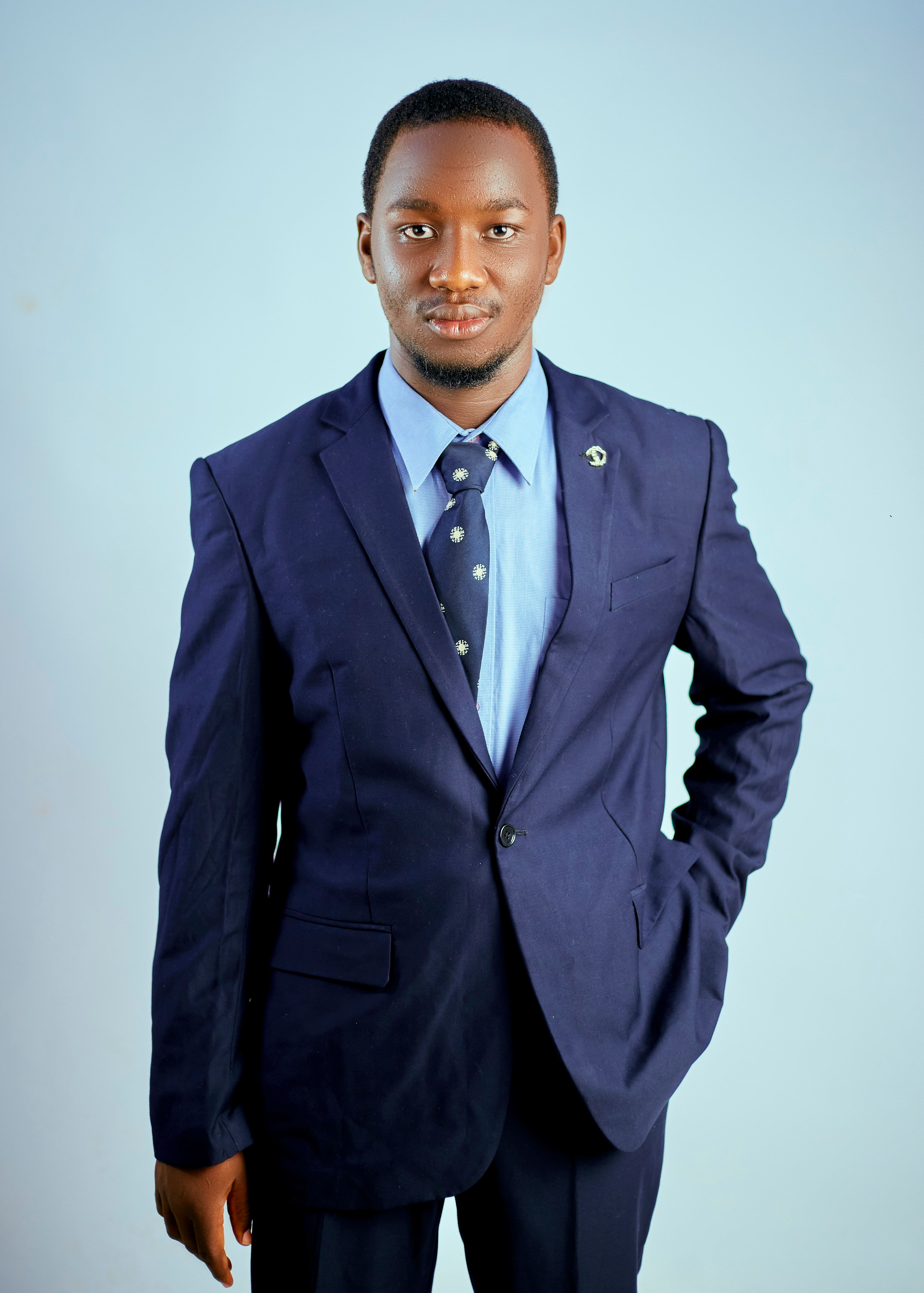 Confident Businessman in Blue Suit Portrait · Free Stock Photo