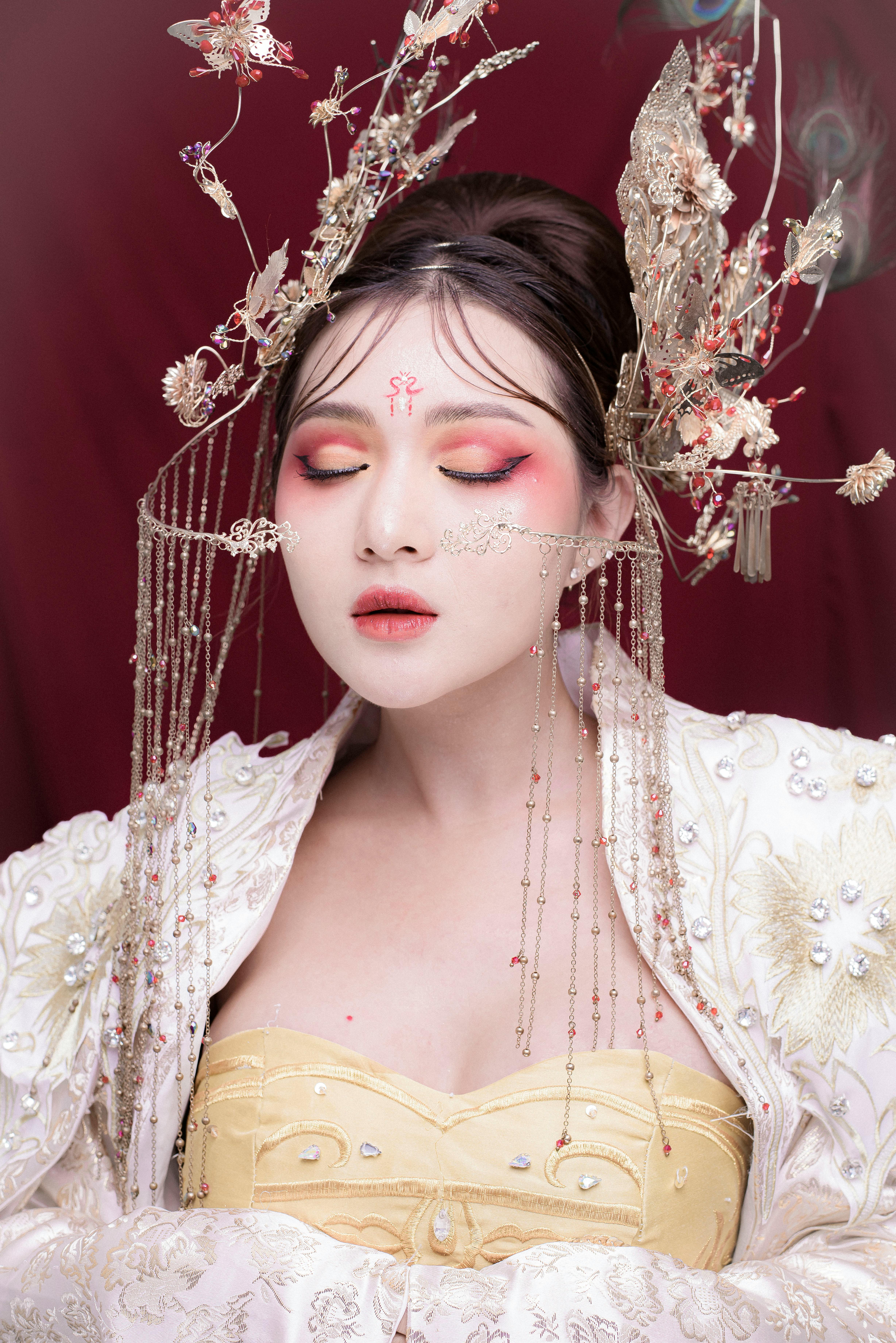 Traditional Asian Inspired Costume Portrait · Free Stock Photo
