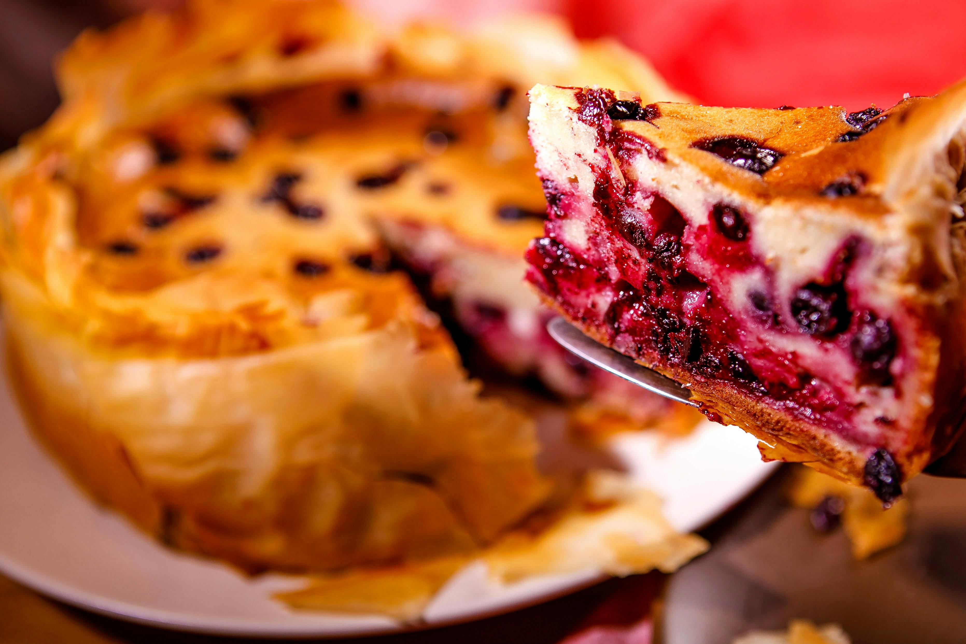 Delicious Berry Cheesecake Slice Close-Up · Free Stock Photo
