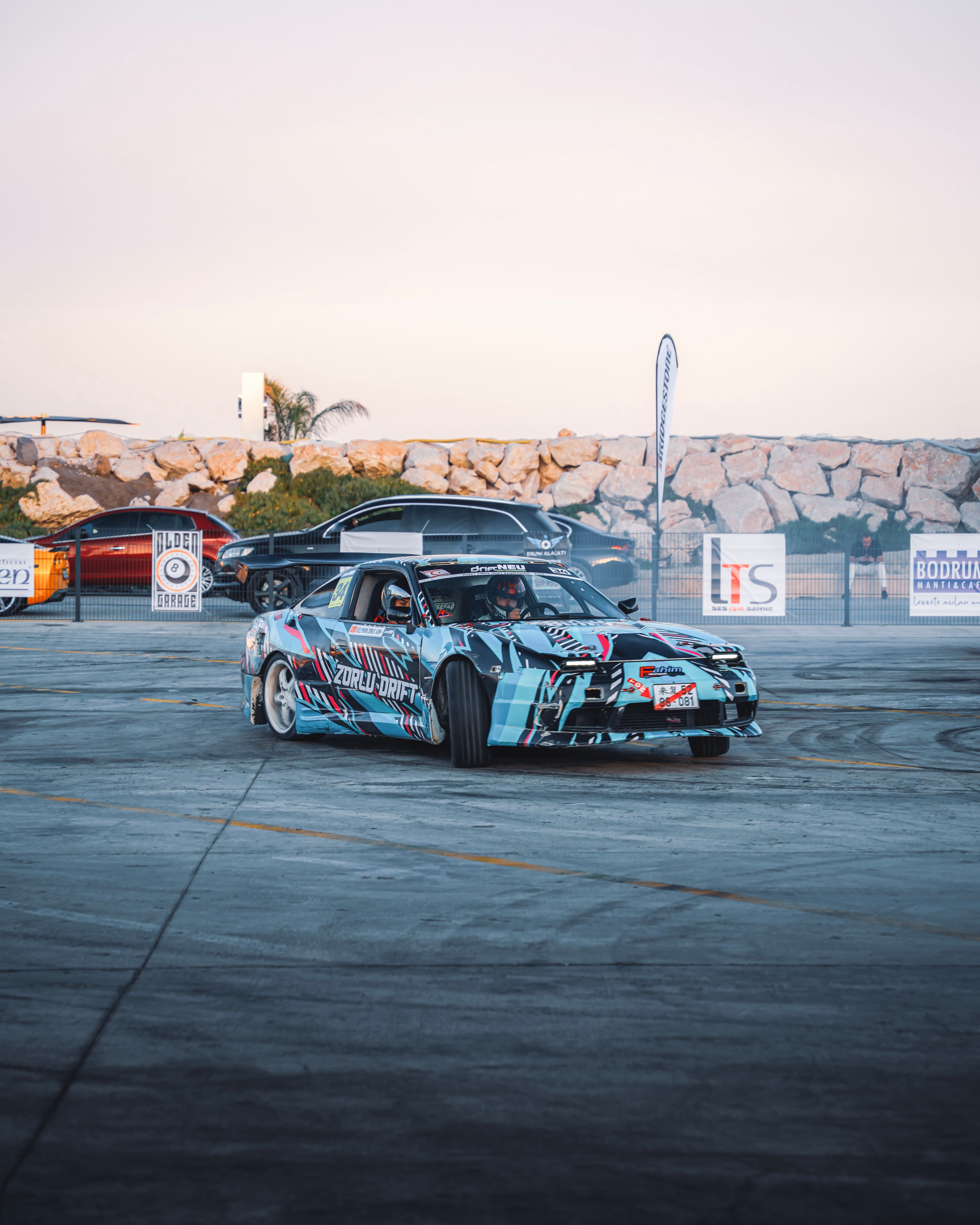 View of a Car Drifting at the Formula Drift Event in Long Beach ...