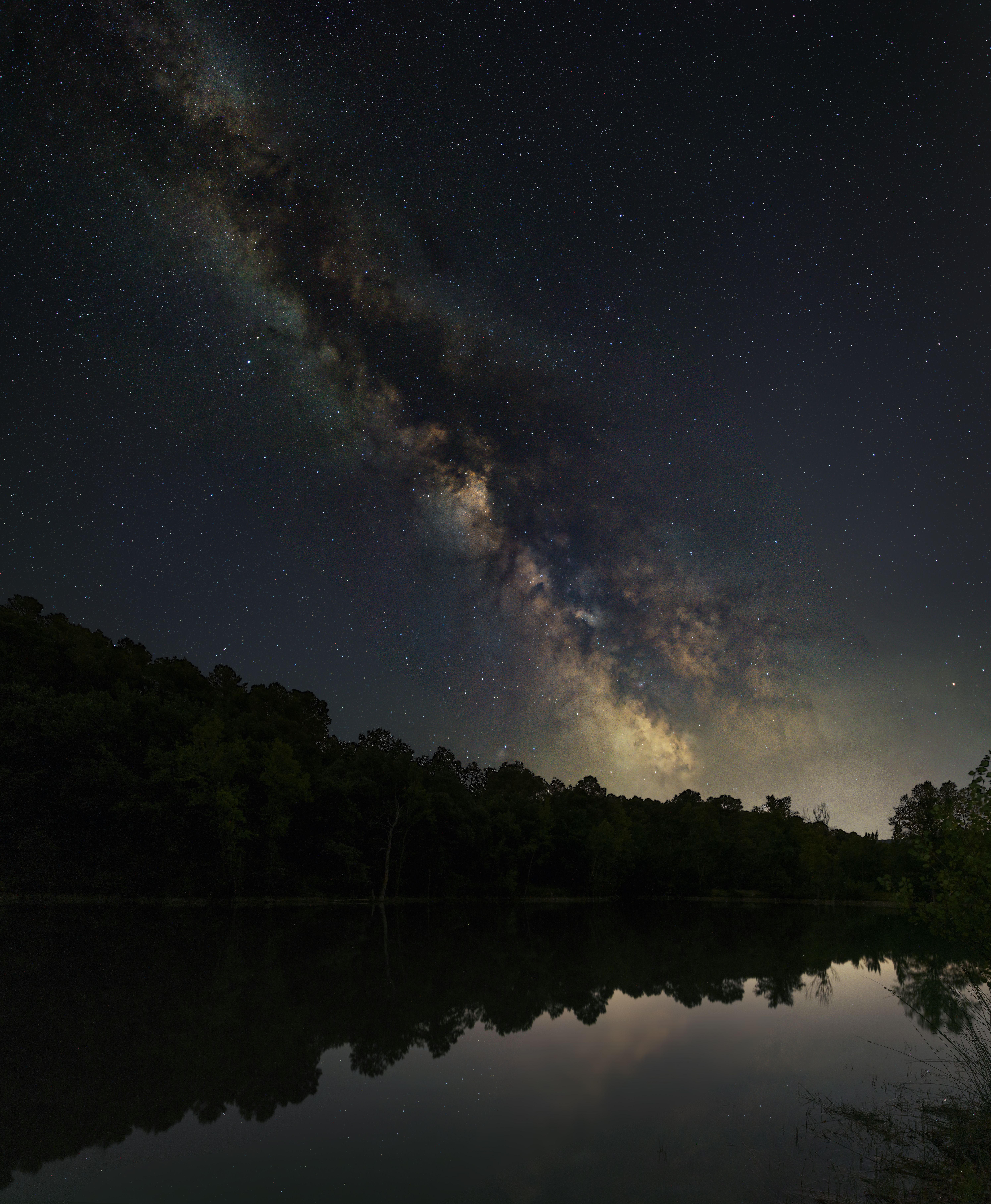 Milky Way Over Lake in Madonna di Baiano · Free Stock Photo
