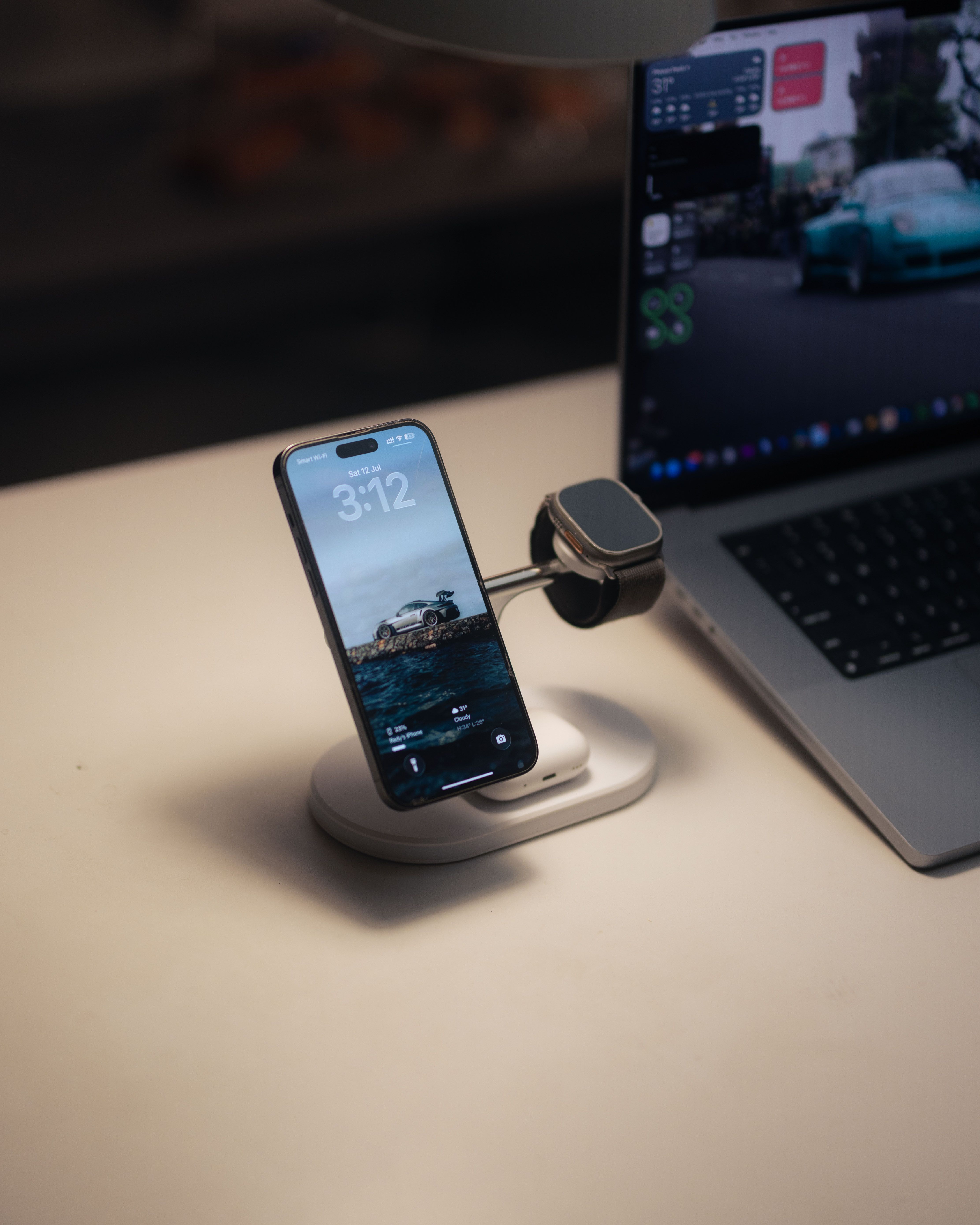 Modern Workspace with Smartphone and Laptop · Free Stock Photo