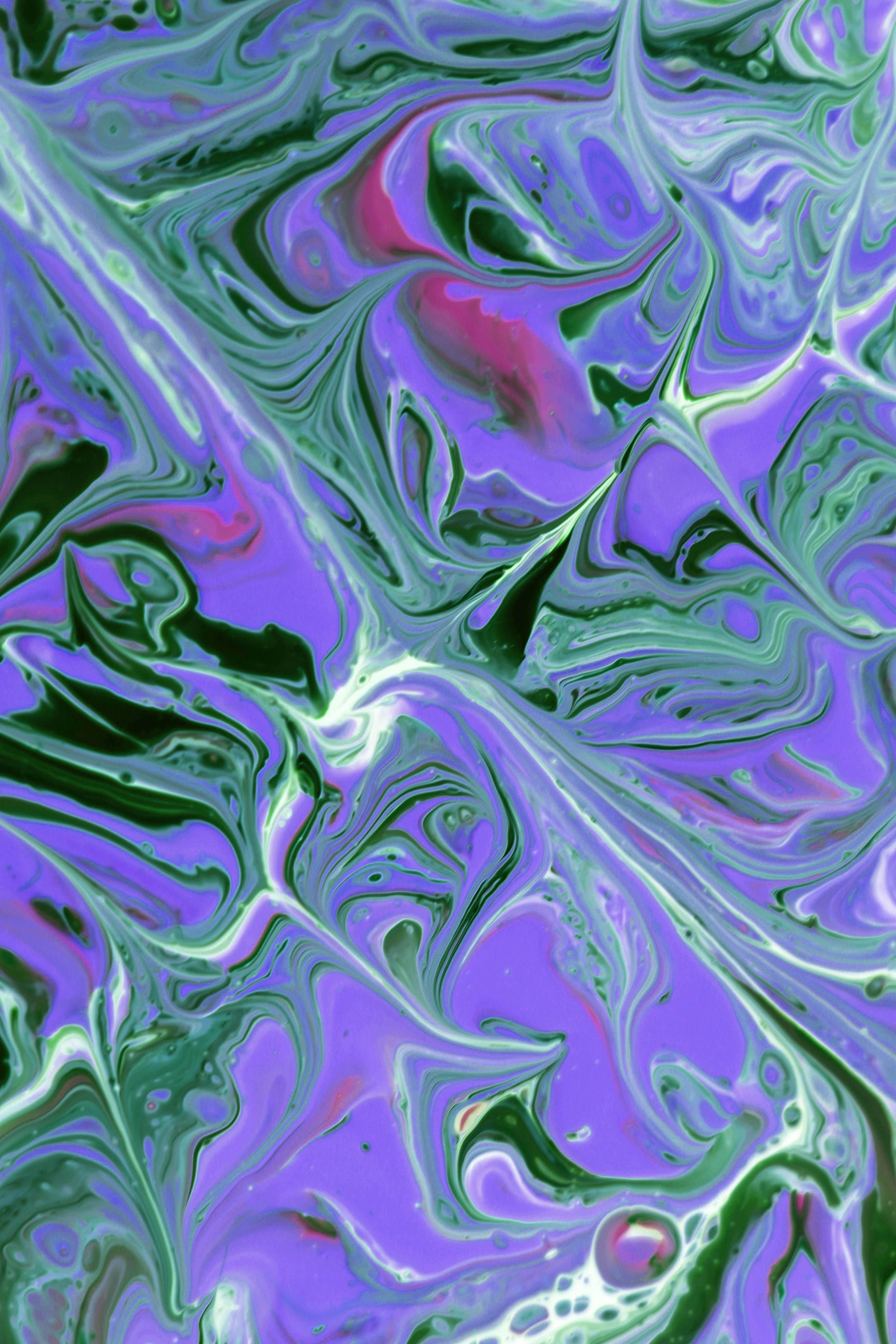 Vibrant Abstract Paint Swirl Pattern Art · Free Stock Photo
