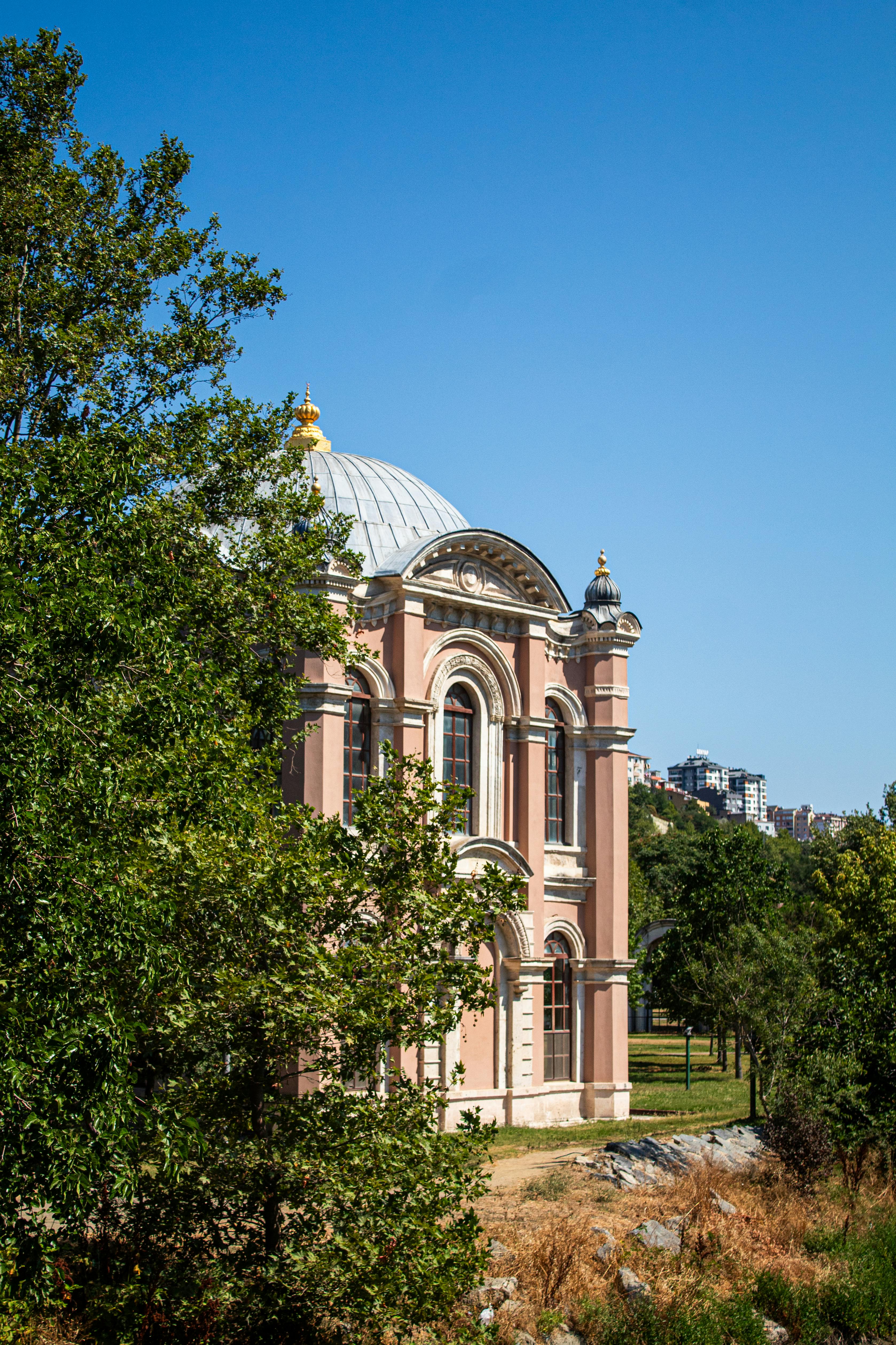 Beautiful Baroque Mosque Amidst Lush Greenery · Free Stock Photo