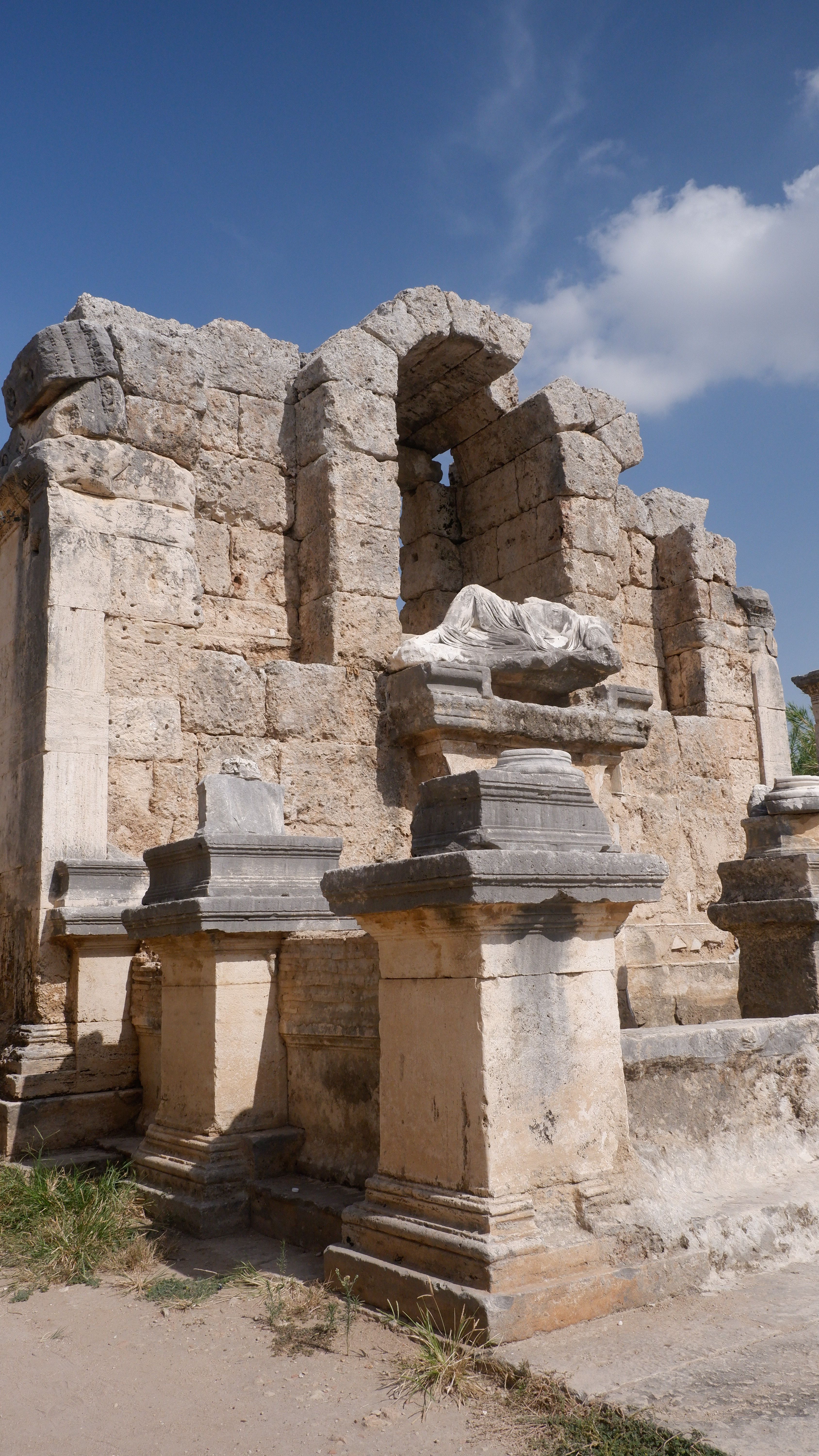 A Column with the Statue of Hercules at the Hercules Gate in Ephesus ...