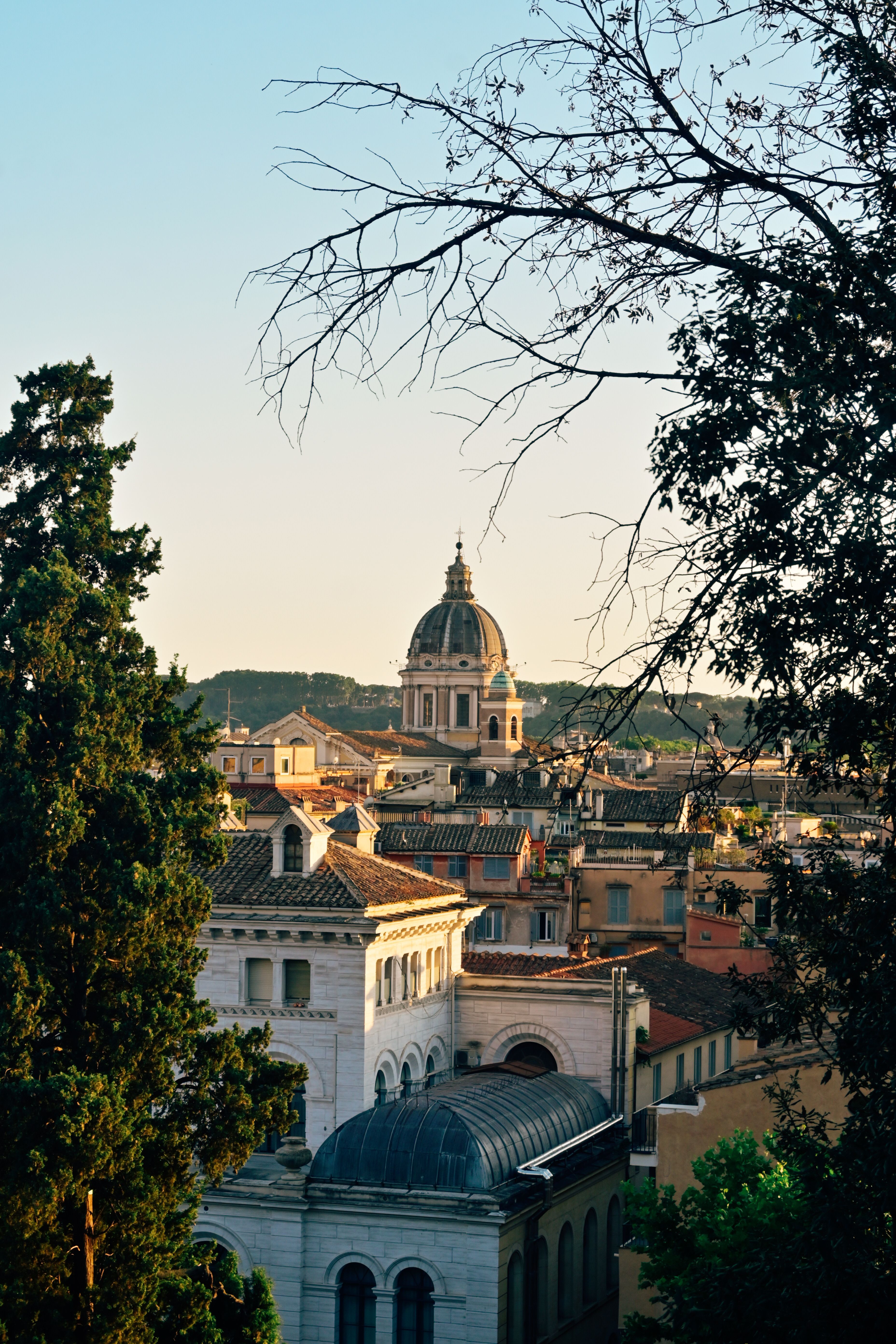 Scenic View of Rome's Historic Architecture at Sunset · Free Stock Photo