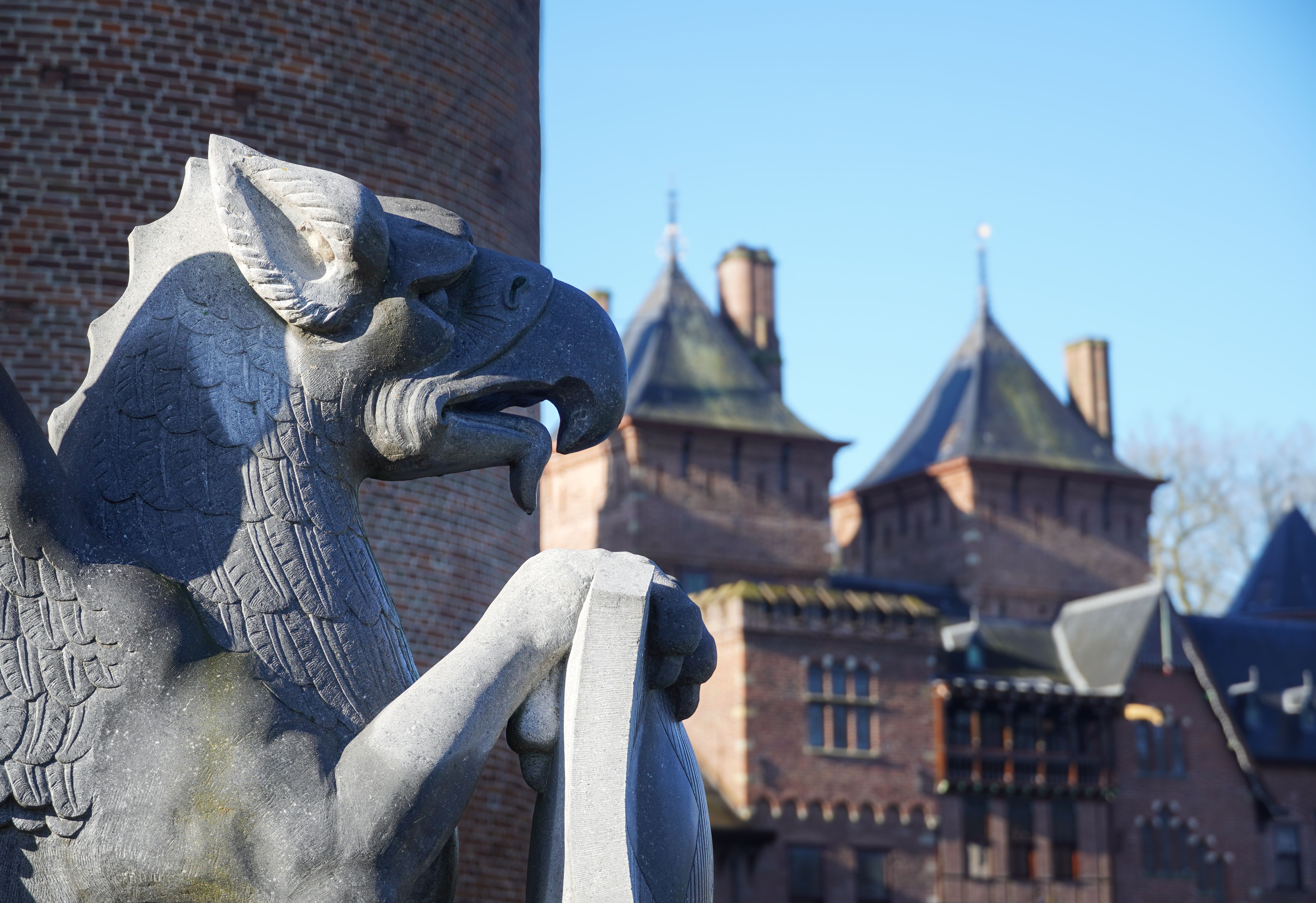 Gargoyle Statue with Dutch Castle in Utrecht · Free Stock Photo