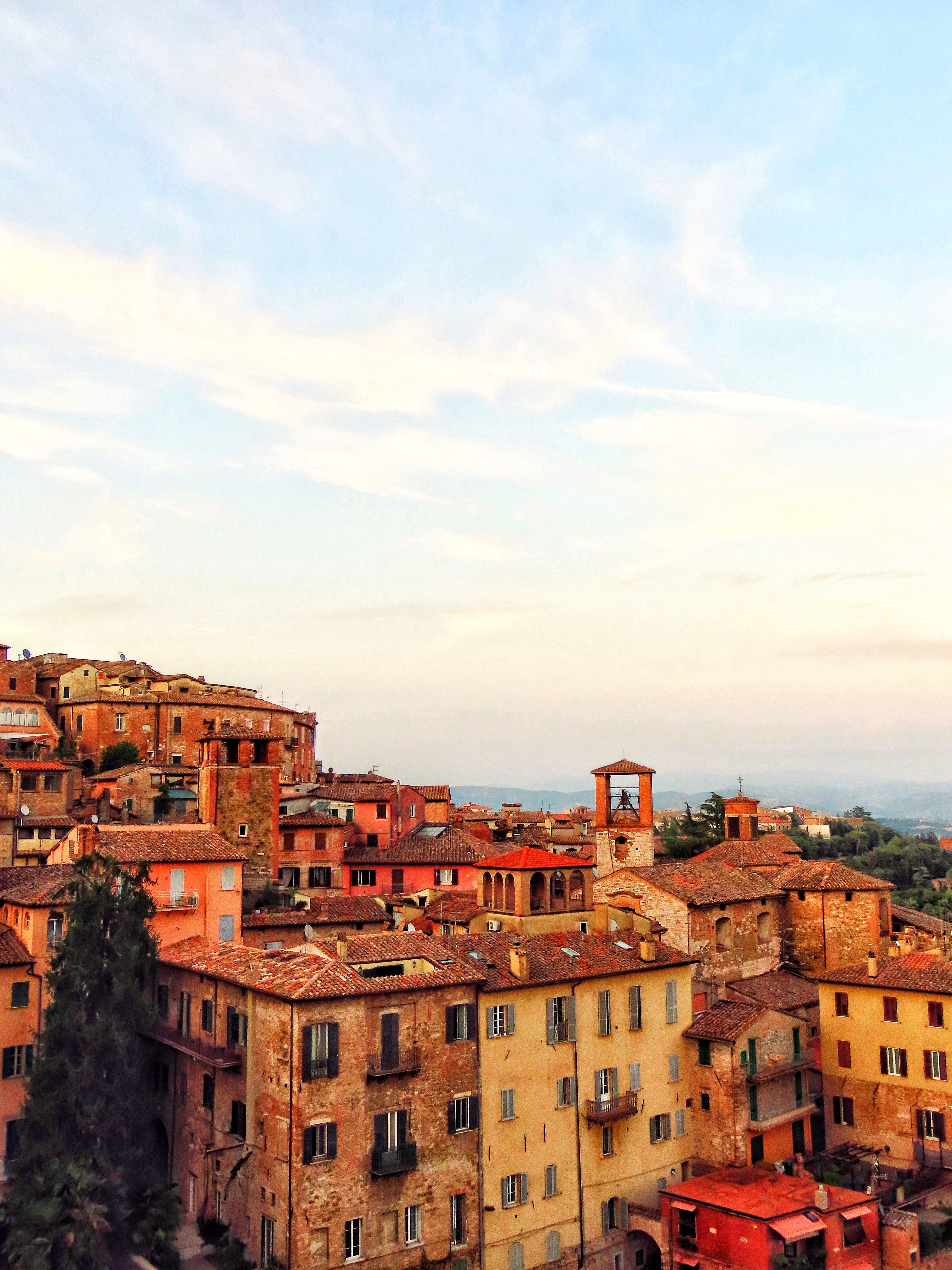 Charming Rooftops of Italian Village at Sunset · Free Stock Photo