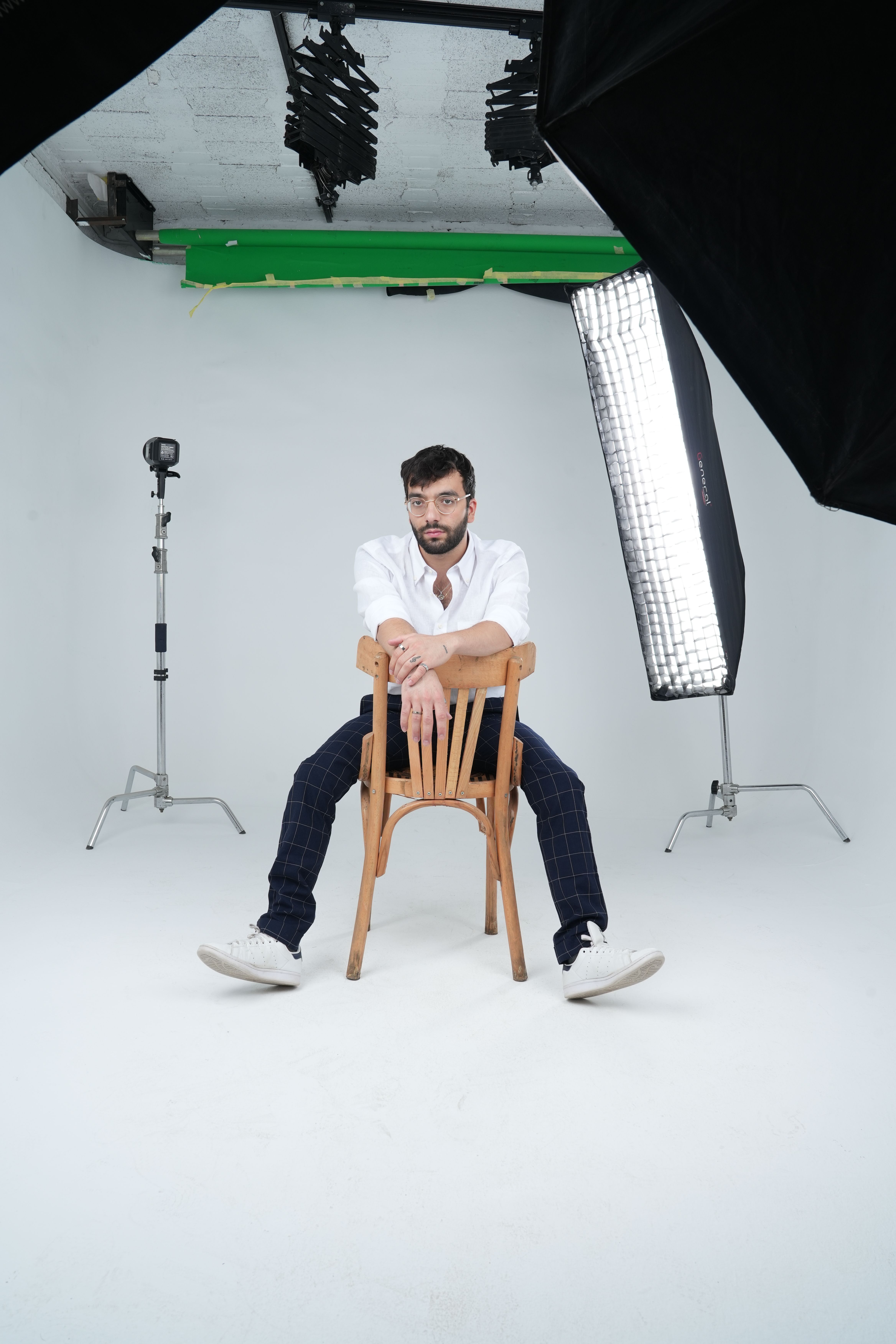 Portrait of Man in Professional Photography Studio · Free Stock Photo