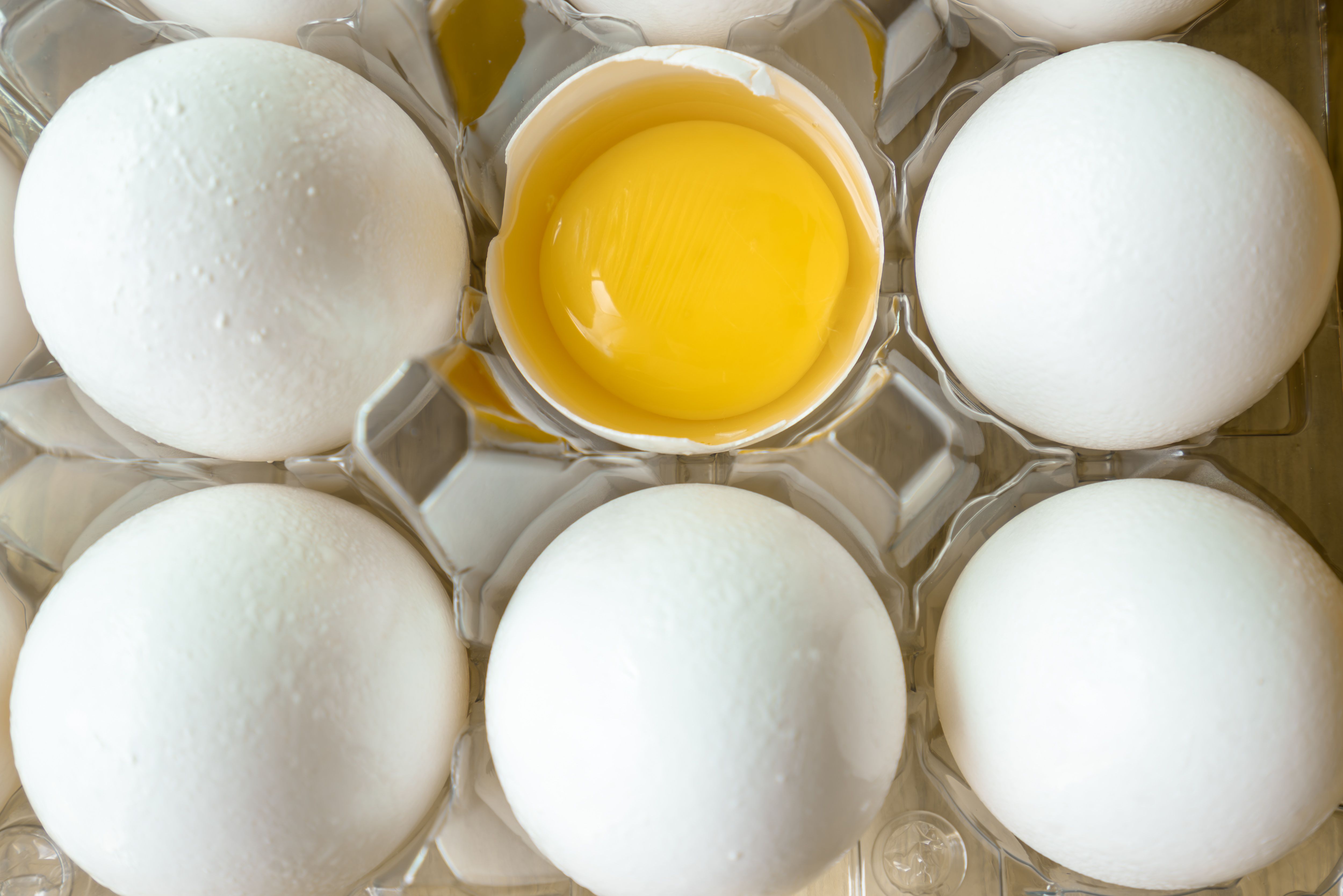Close-Up of Fresh Eggs with Open Yolk · Free Stock Photo