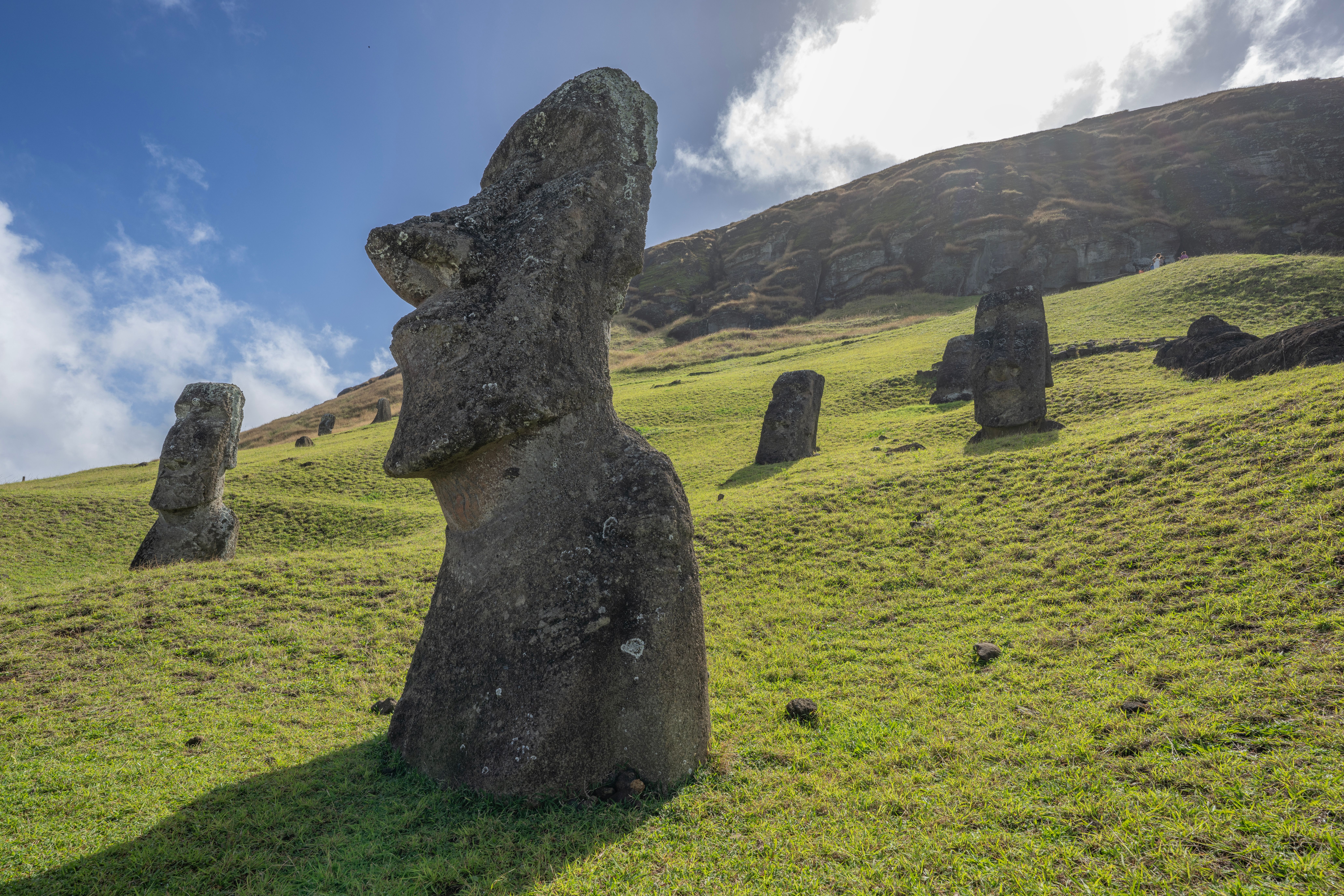 Moai Statues on Easter Island Landscape · Free Stock Photo