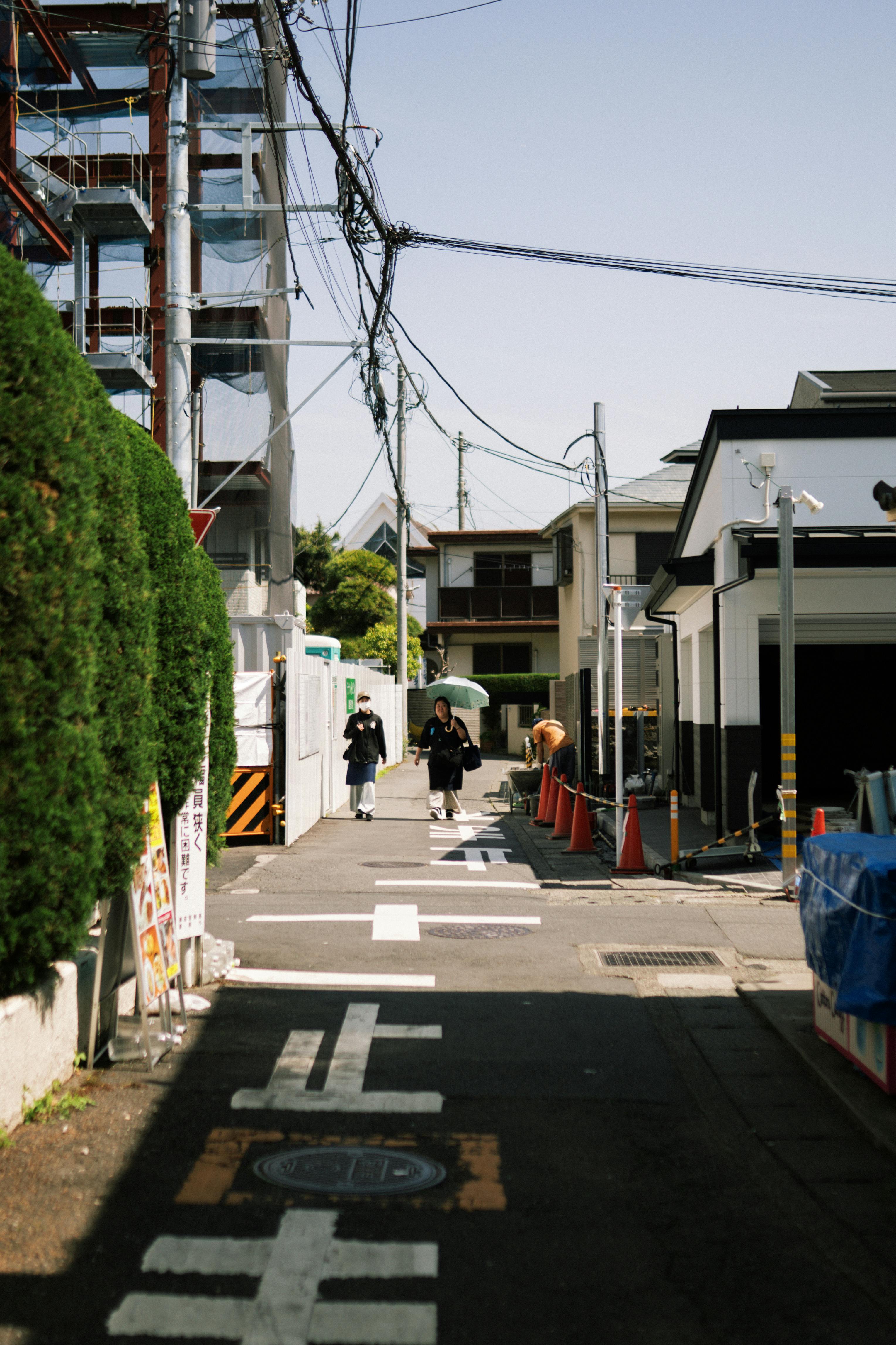 Quiet Street in a Japanese Neighborhood · Free Stock Photo