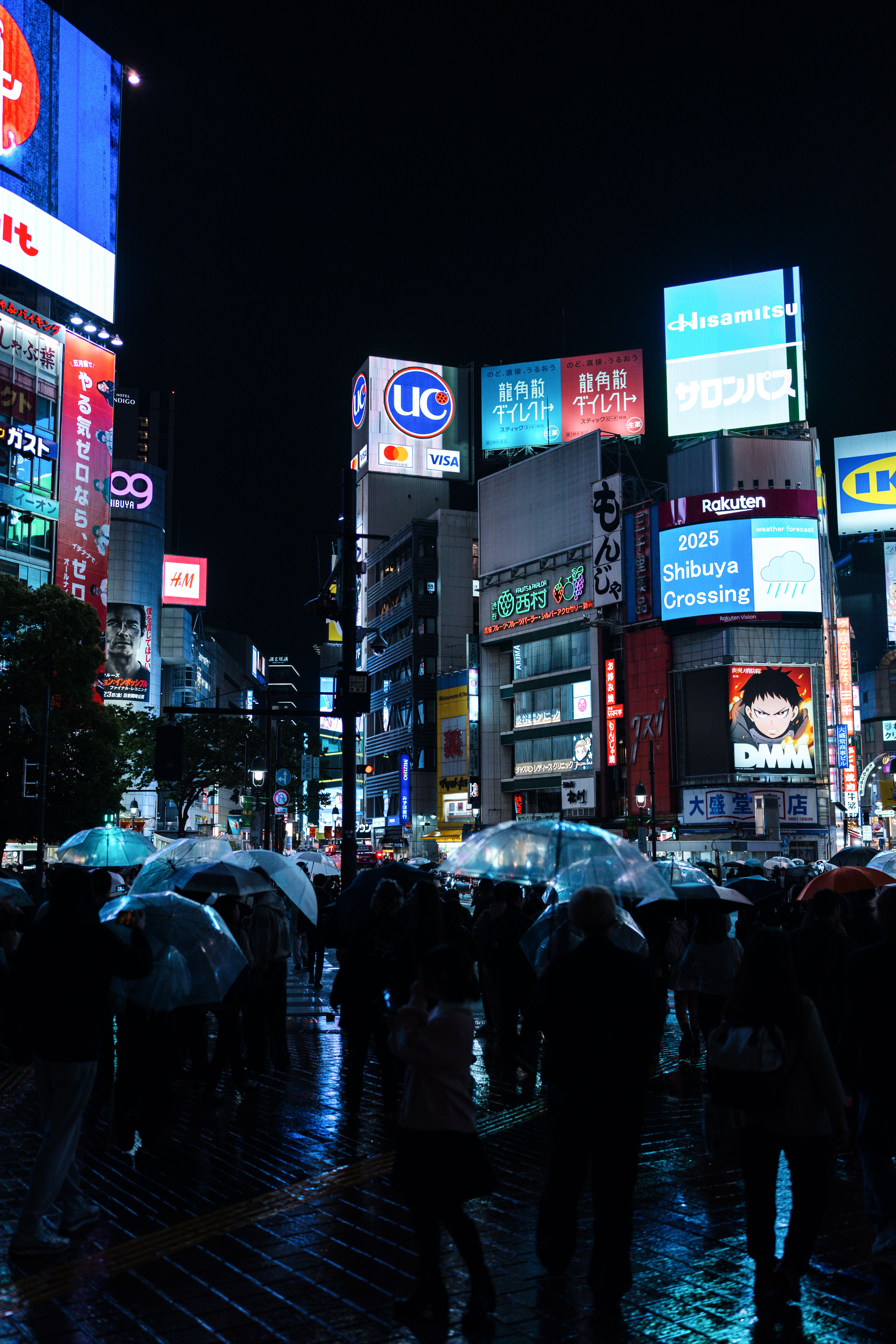 Night Scene at Shibuya Crossing, Tokyo · Free Stock Photo