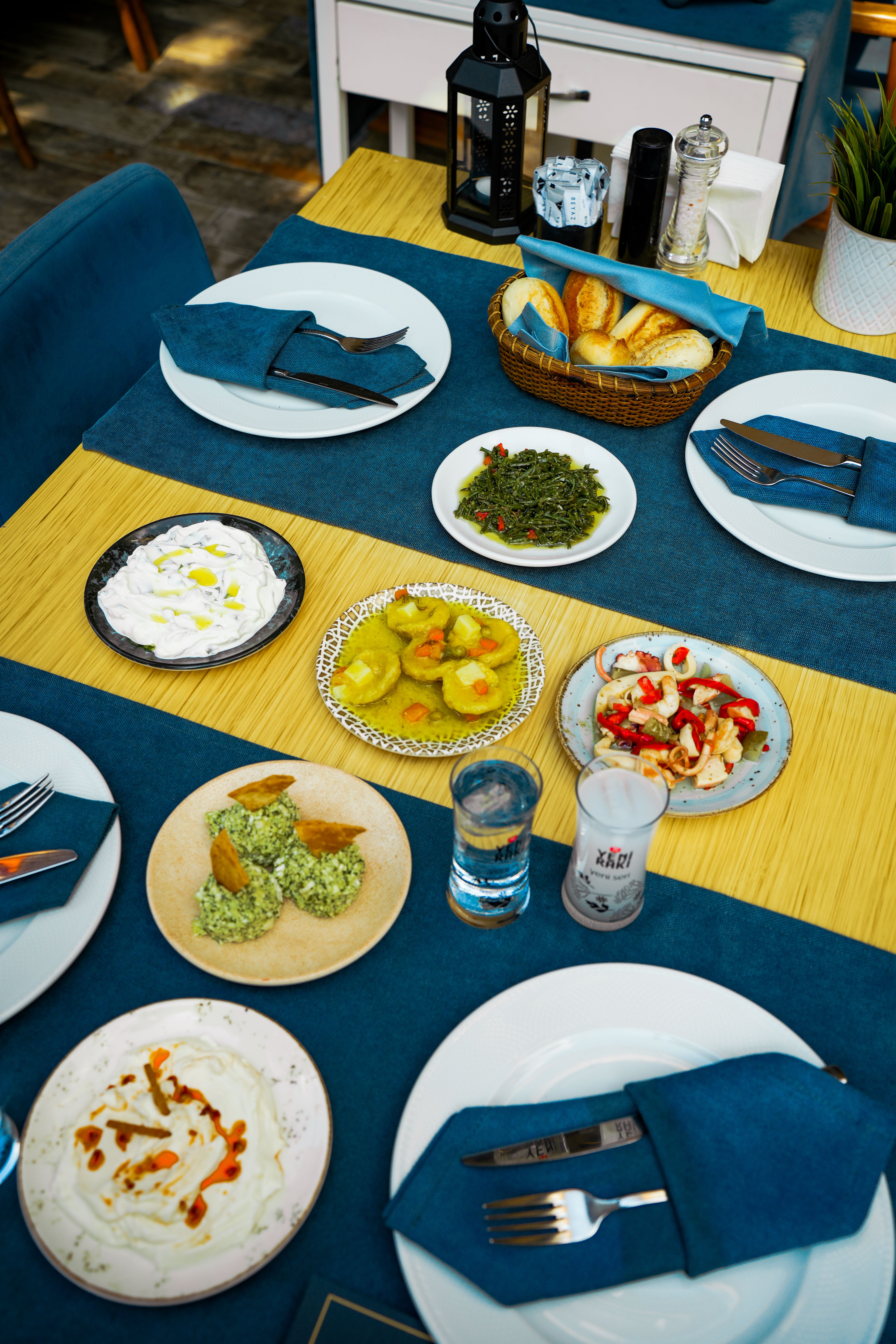 Authentic Middle Eastern Feast on Elegant Table · Free Stock Photo