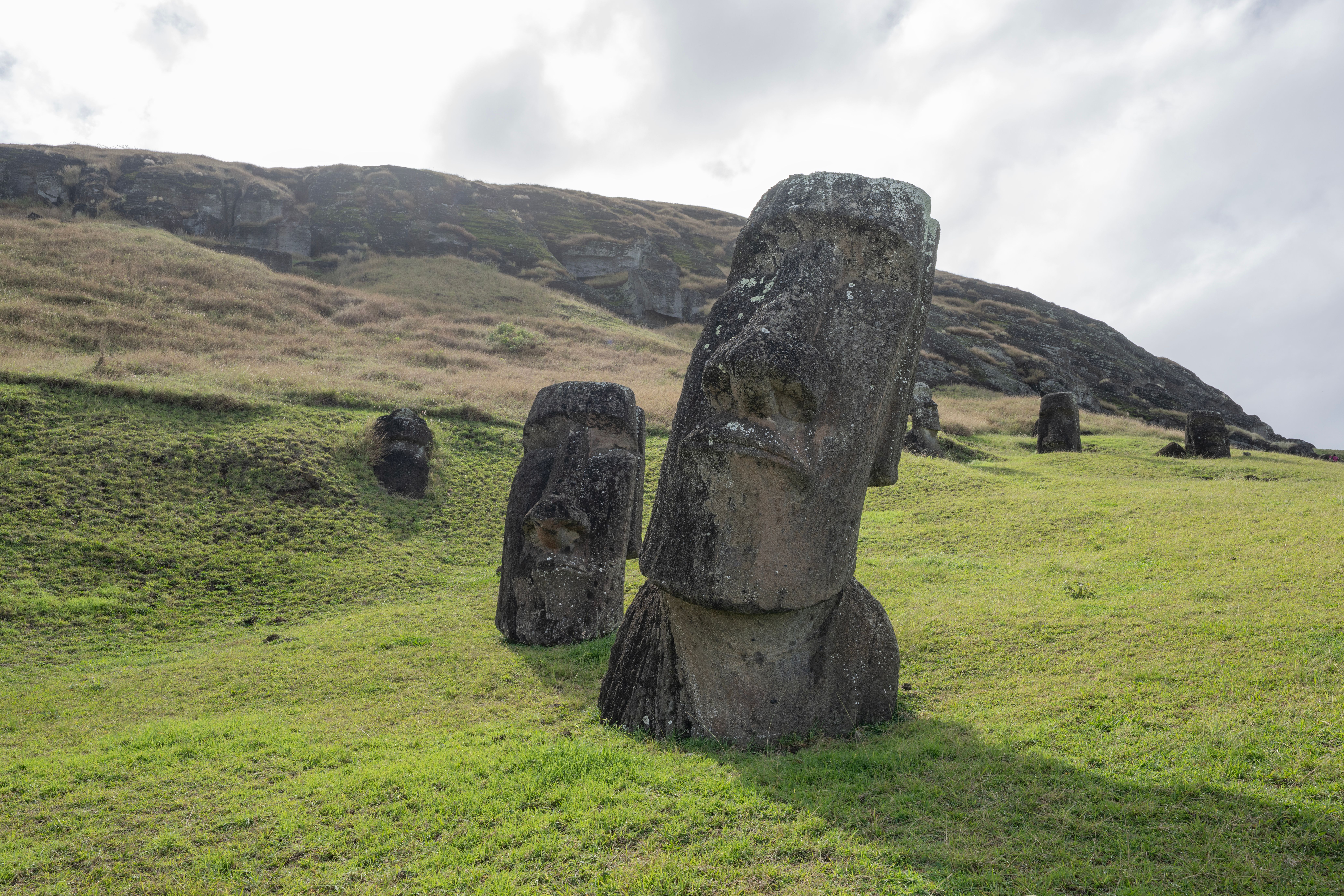 Moai Statues on Easter Island's Rano Raraku · Free Stock Photo