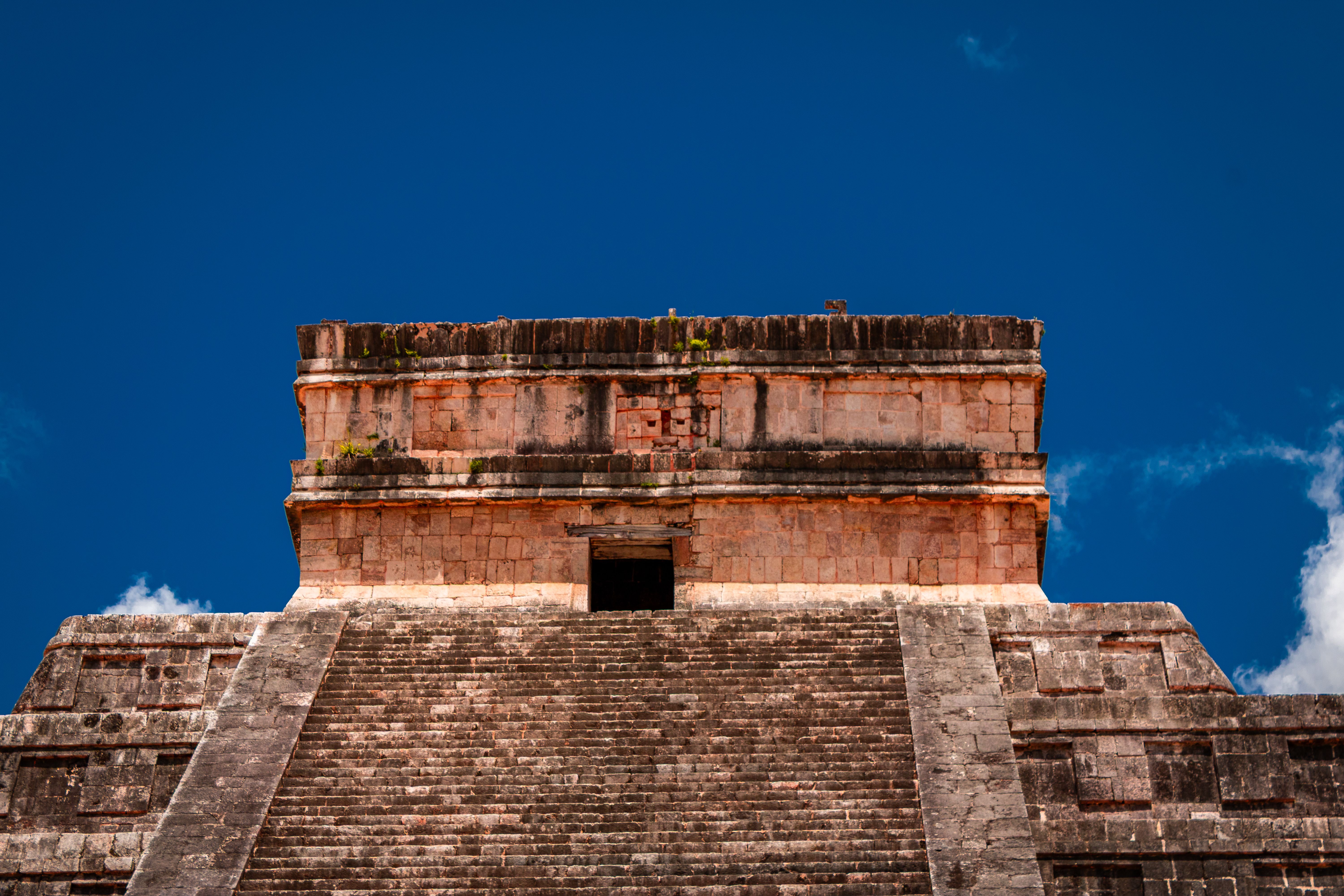 Ancient Pyramid under a Clear Blue Sky · Free Stock Photo
